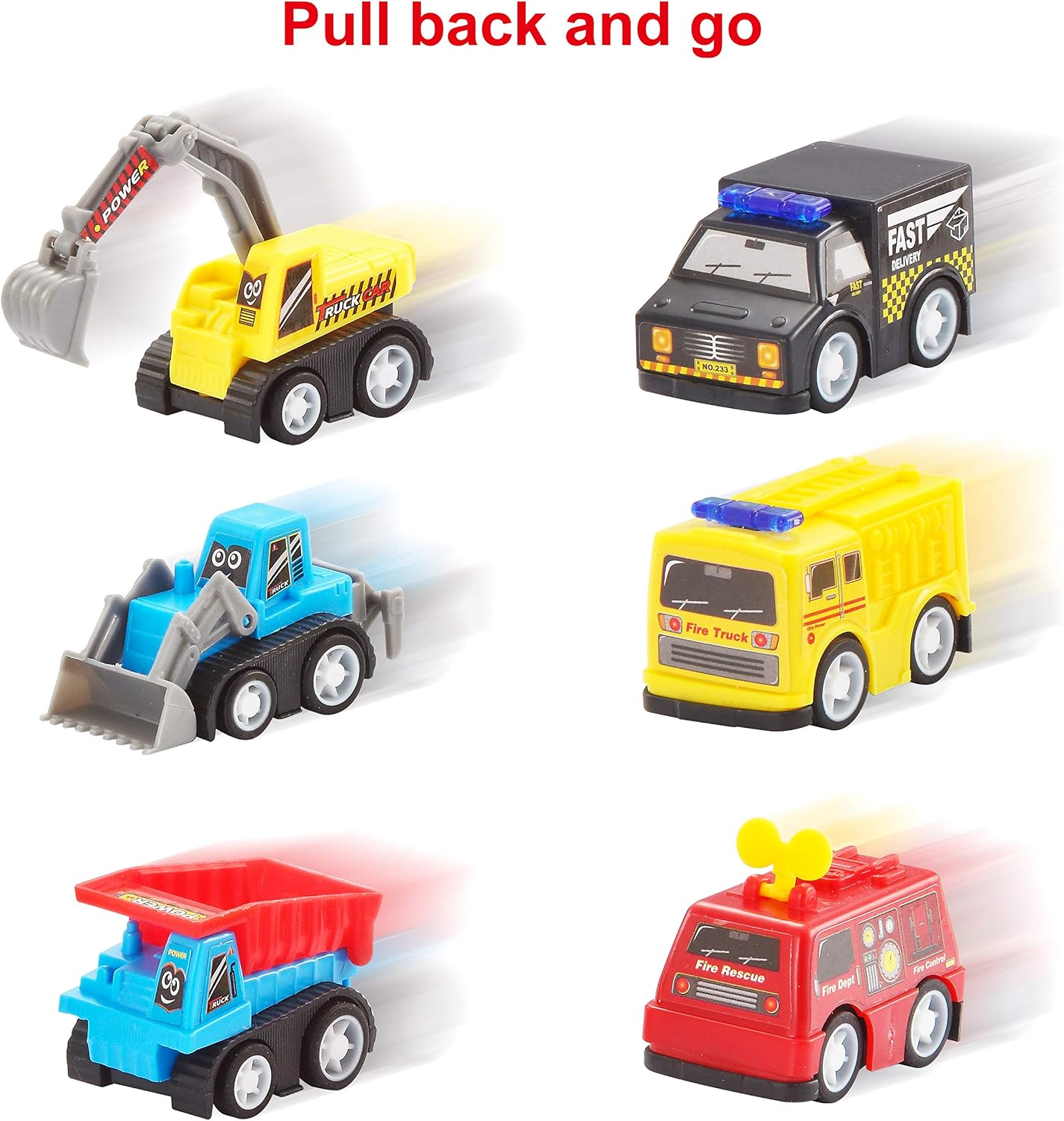 JOYIN 24 Mini Pull Back Construction Cars Filled Easter Eggs – BigaMart