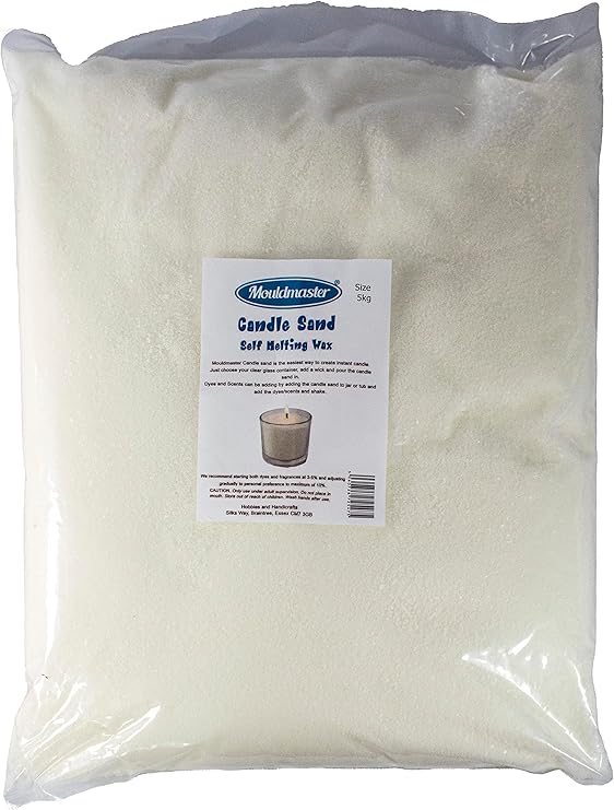 Mouldmaster Candle Sand Granules Self Melting Wax 5Kg, White : Amazon ...