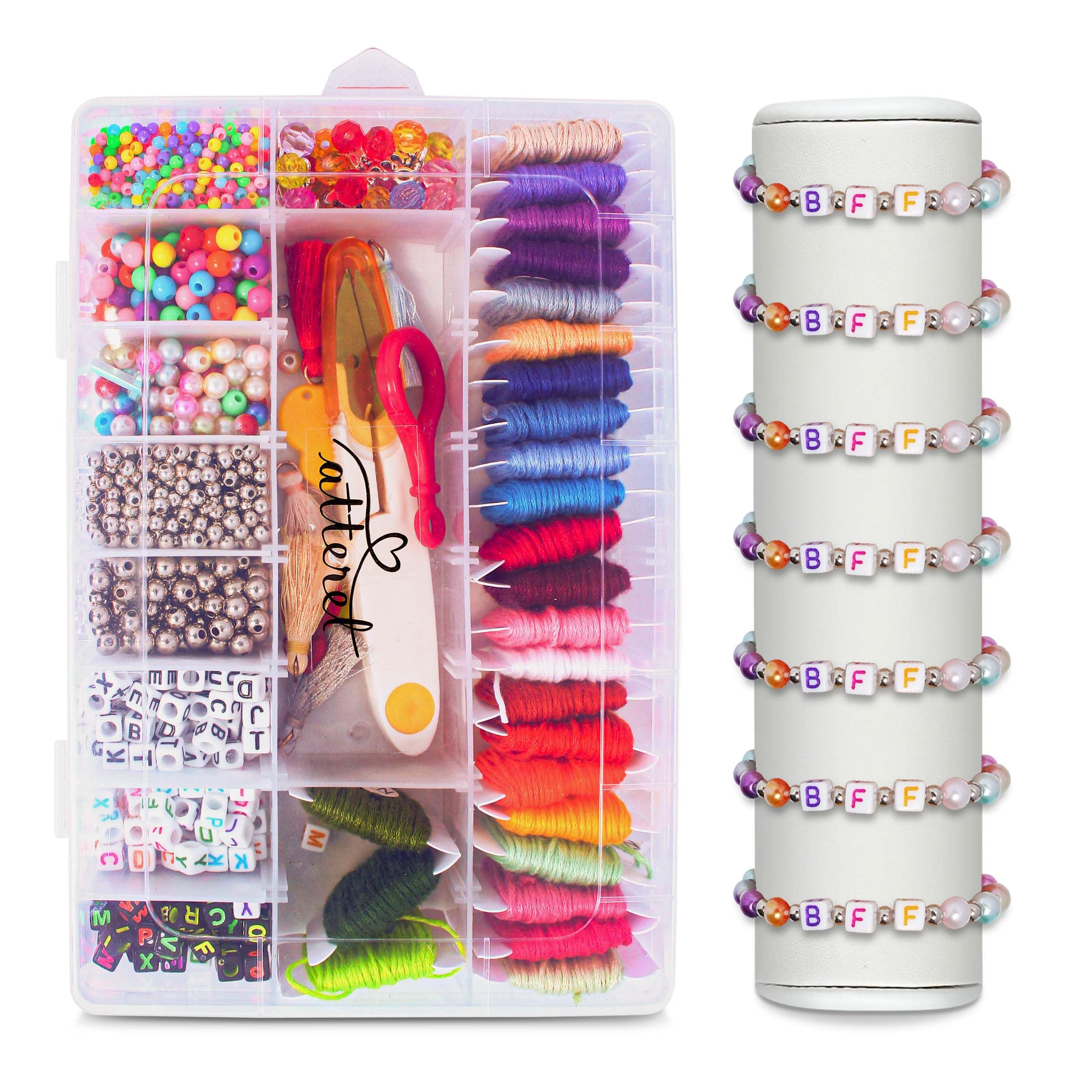 Amazon.com: ATTERET Embroidery Floss Kit for Friendship Bracelets with ...