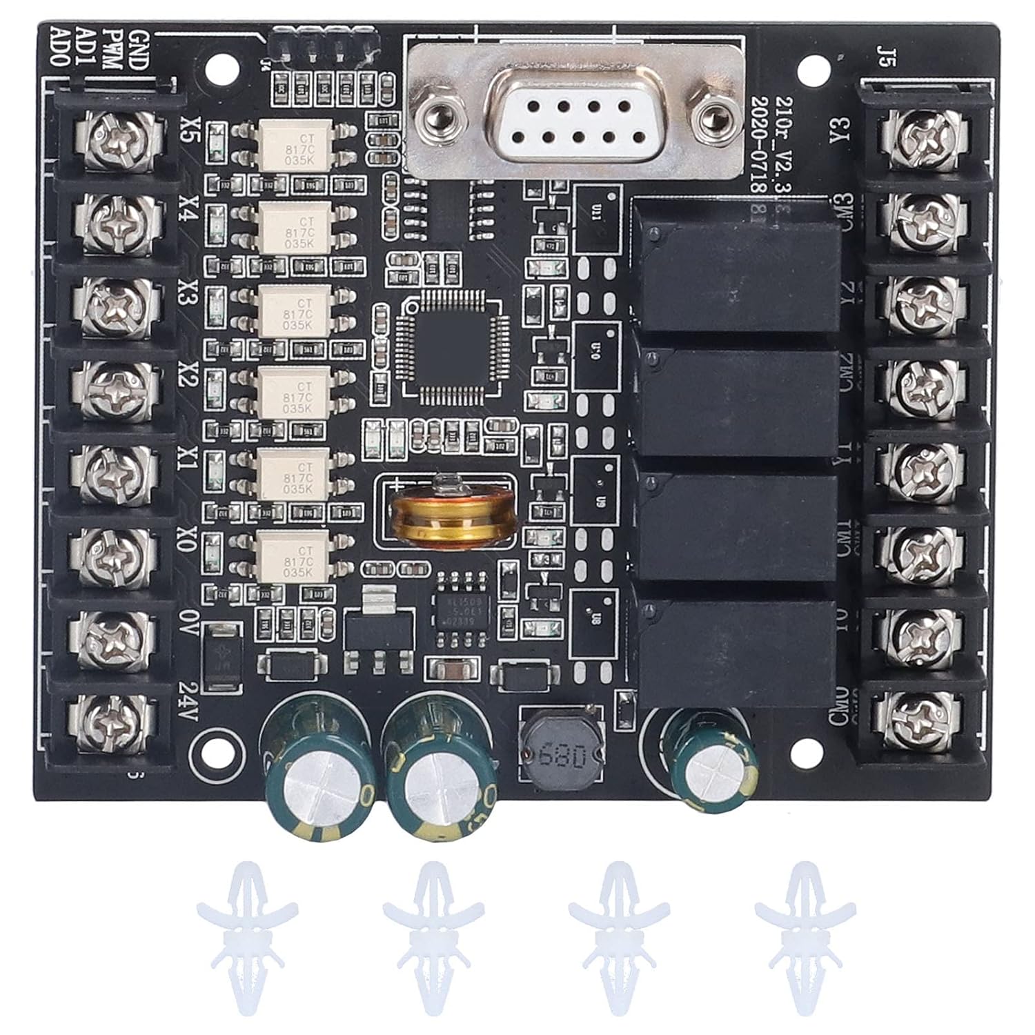 DC 24V 5A PLC Industrial Control Board, 4P WS2N‑10M PLC Controller ...
