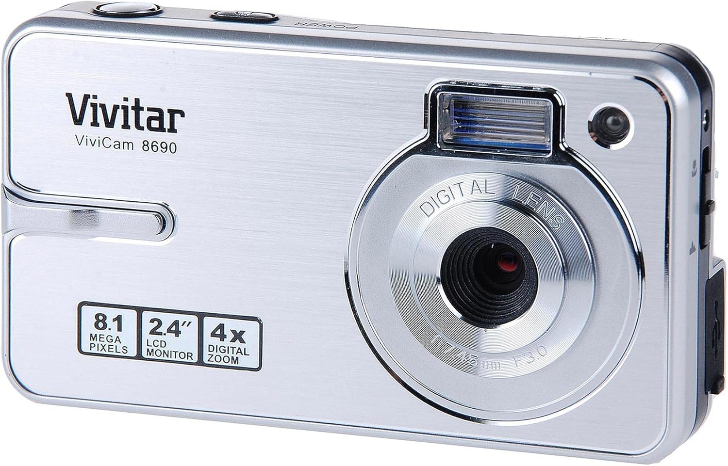 Amazon.com : Vivitar Vivicam 8690 Silver 8.1 Megapixel Digital Camera ...