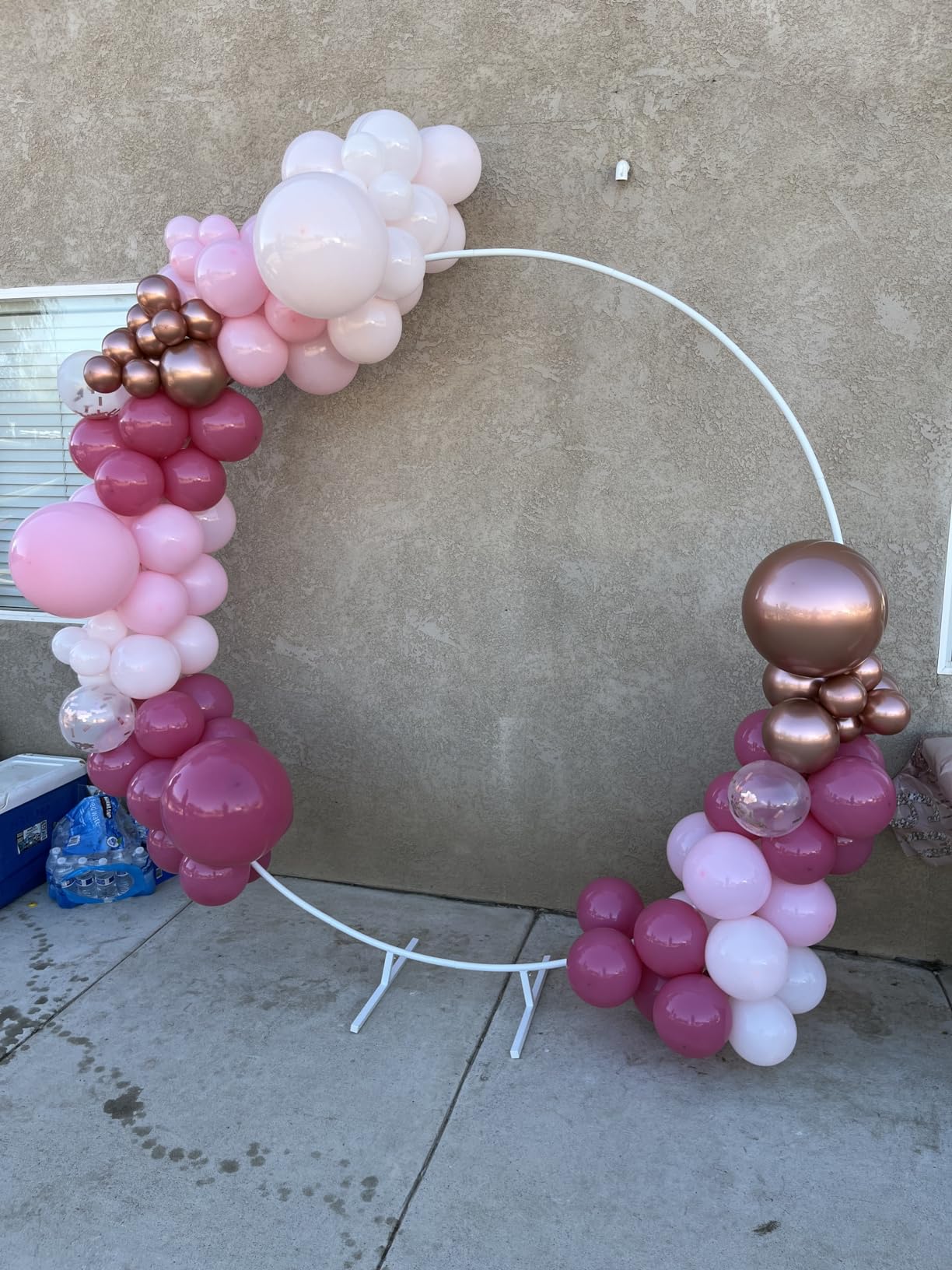 $2/mo - Finance PartyWoo Dusty Rose Balloon Arch Kit, 140 pcs Pink ...