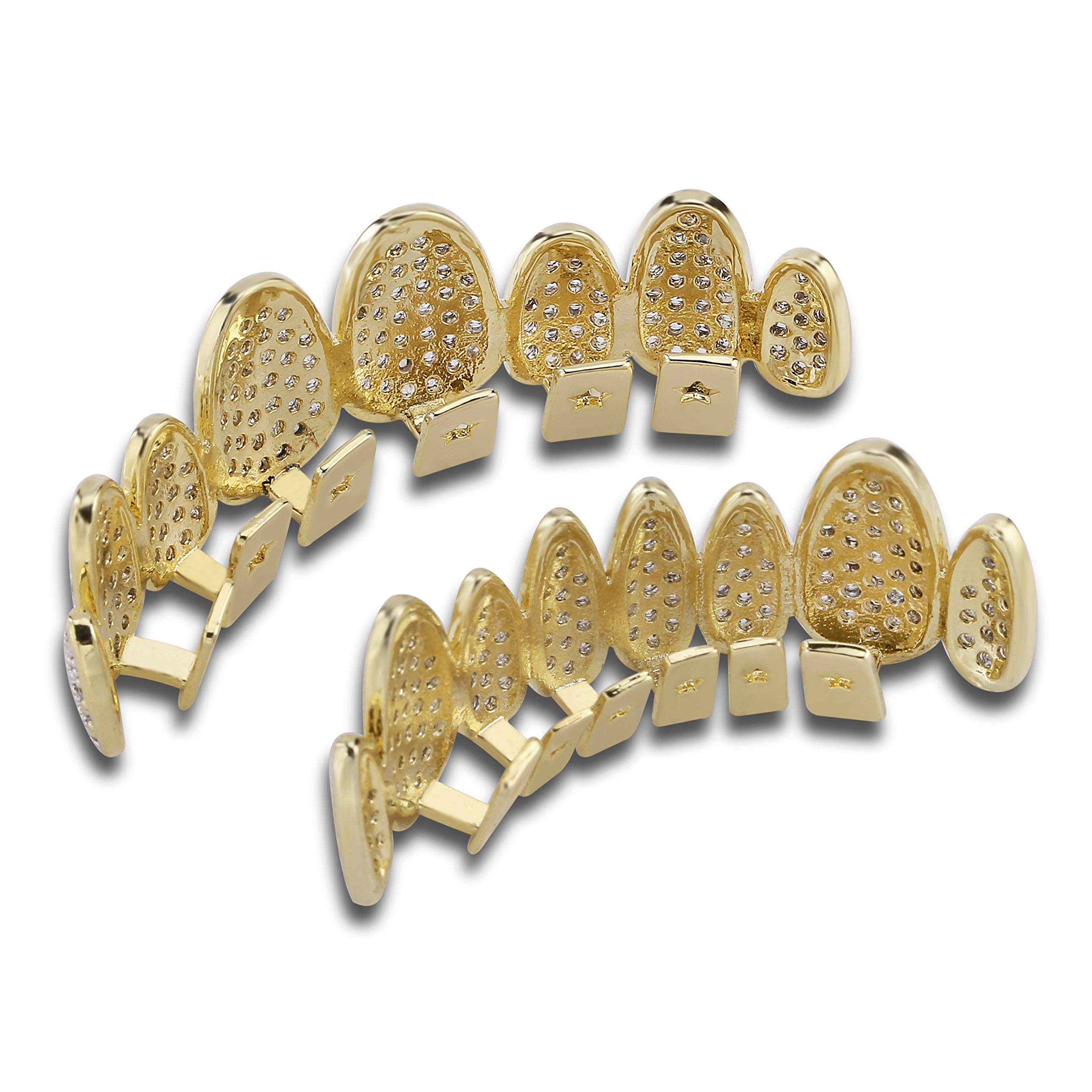 Snapklik.com : TOPGRILLZ 18K Gold Plated Iced Out Simulated Diamond ...