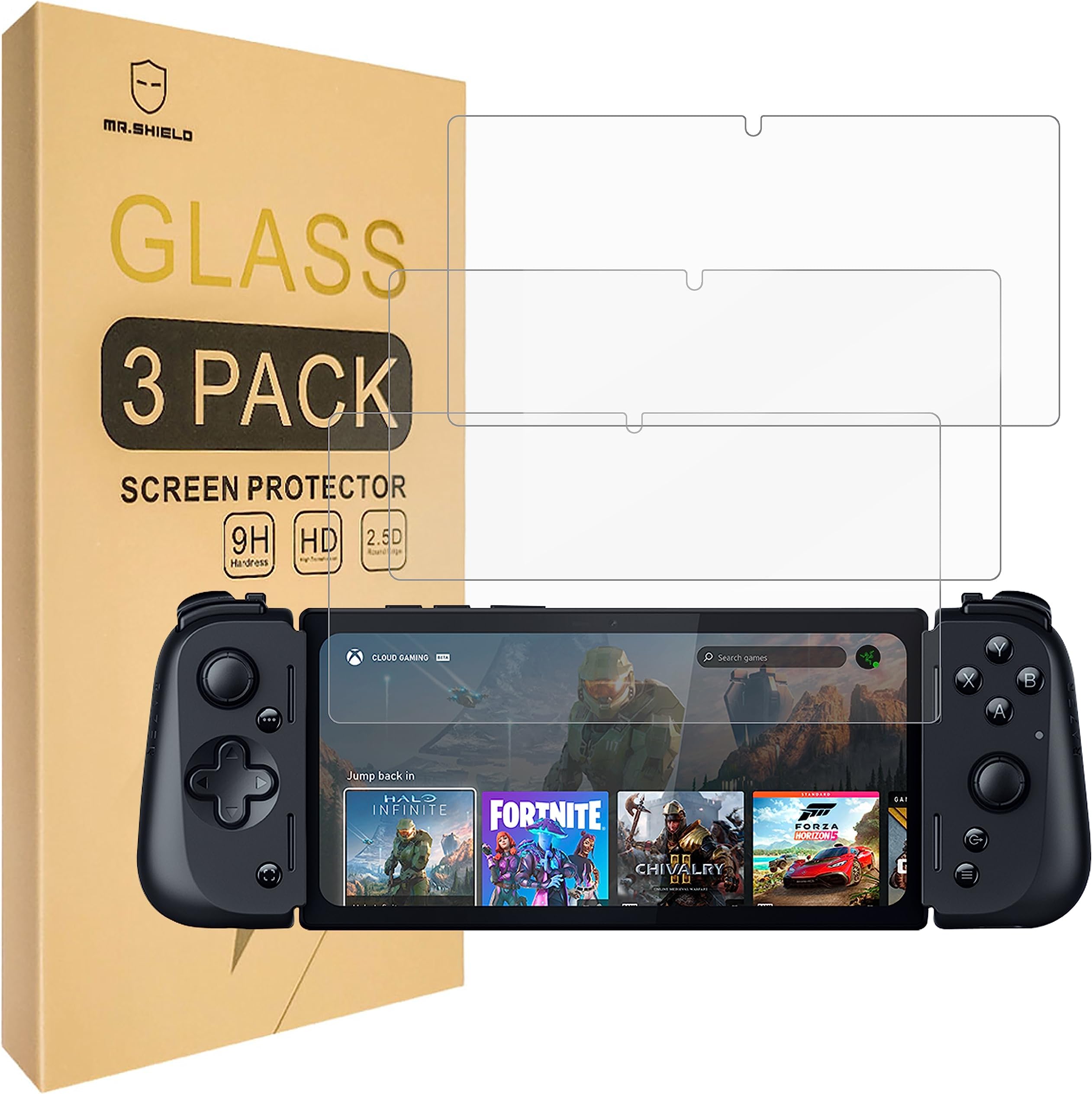 Amazon.com: Mr.Shield [3-Pack] Screen Protector For Razer Edge [6.8 ...