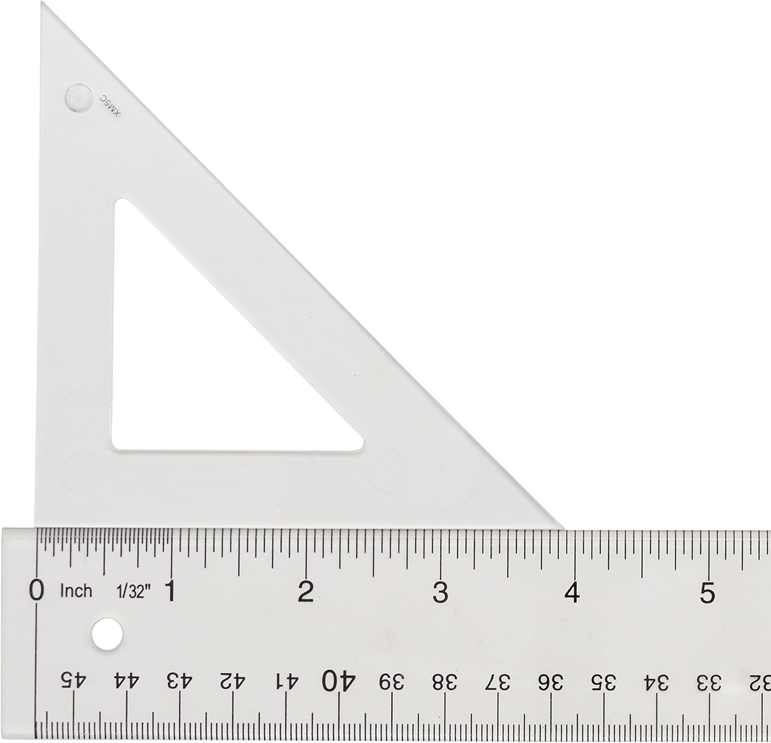 Amazon.com : Westcott Styrene Triangle Ruler, 4", 45/90 Degree ...