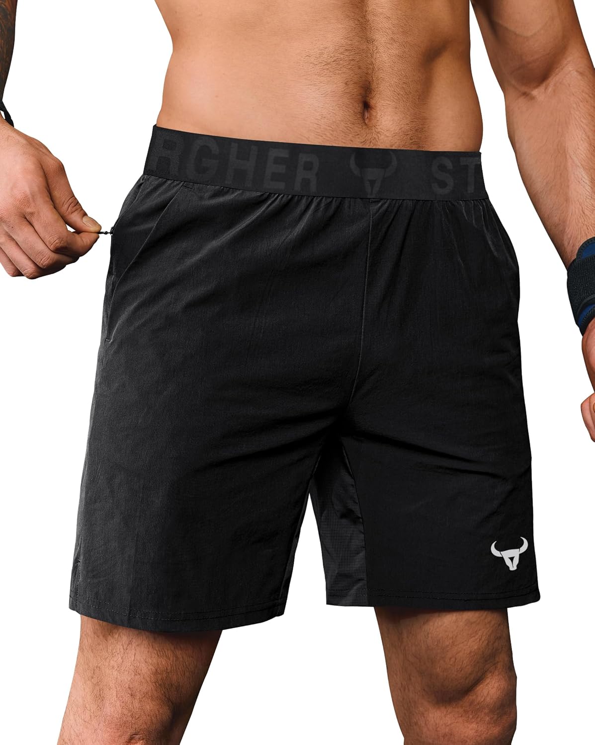 ERECT PEAK Men Casual Gentle Shorts Comfort Shorts Summer Quick Dry Zip ...