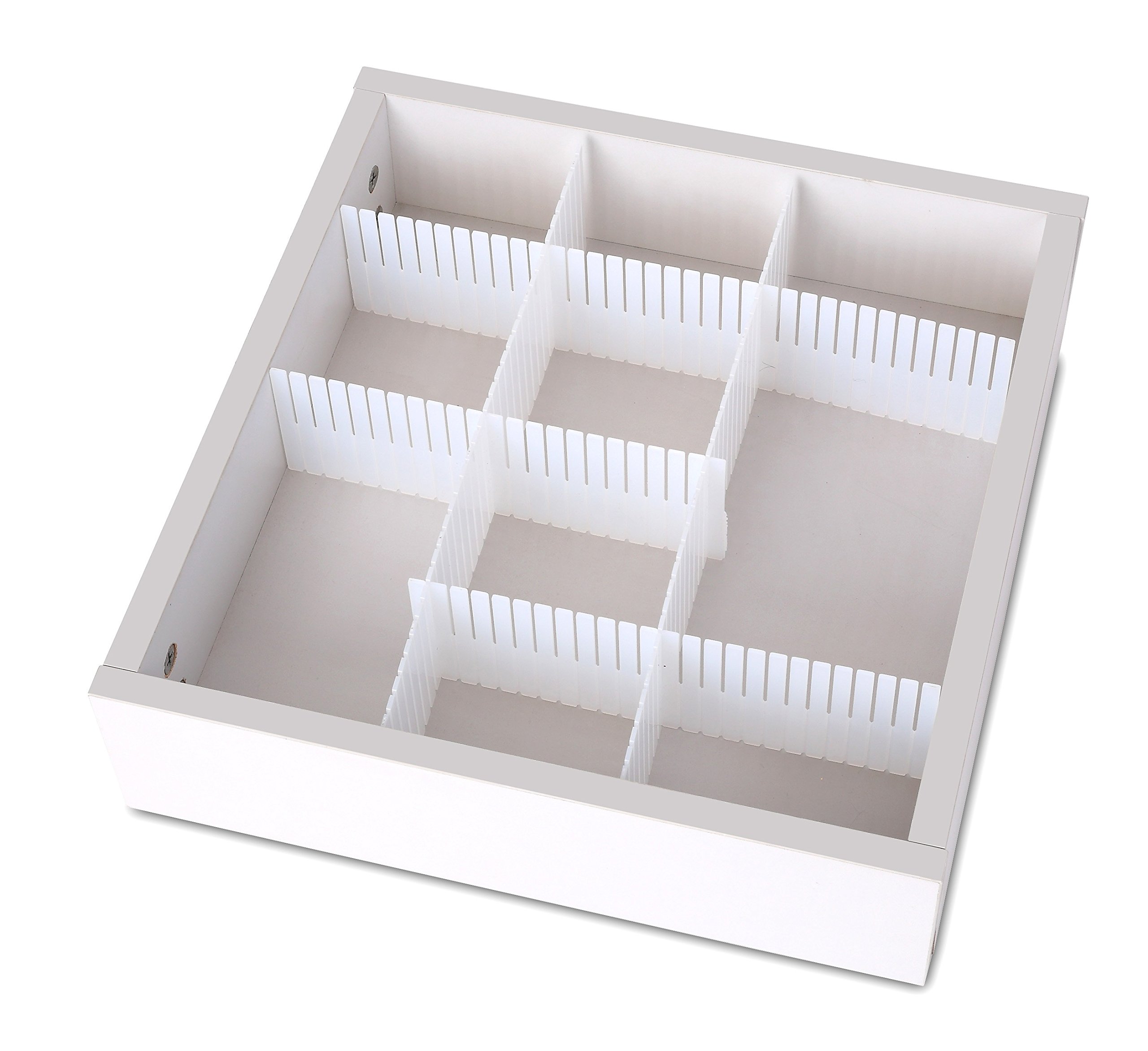 Amazon.com: YBM HOME 3pcs Adjustable Drawer Organizer Grid Drawer ...