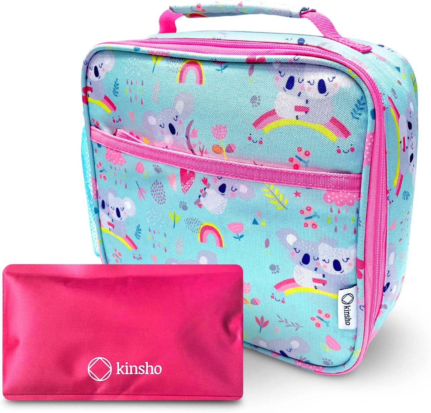 Amazon.com: kinsho Lunch Box for Kids with Ice Pack, Girls Lunch-Box ...
