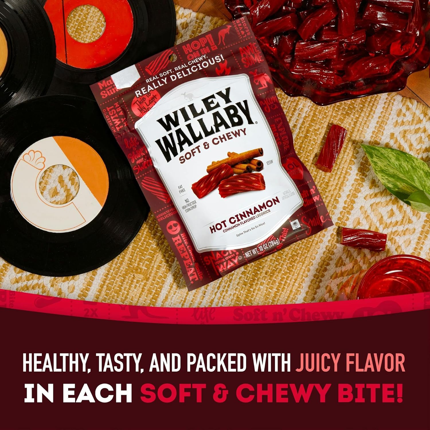 Wiley Wallaby Regaliz 24 onzas Classic Gourmet Soft & Chewy Canela ...