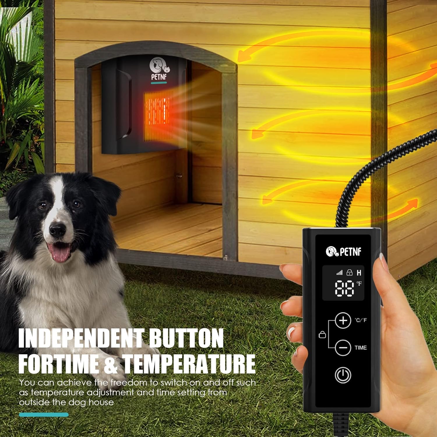 Calentador de casa para perros, calentador de casa para mascotas con ...