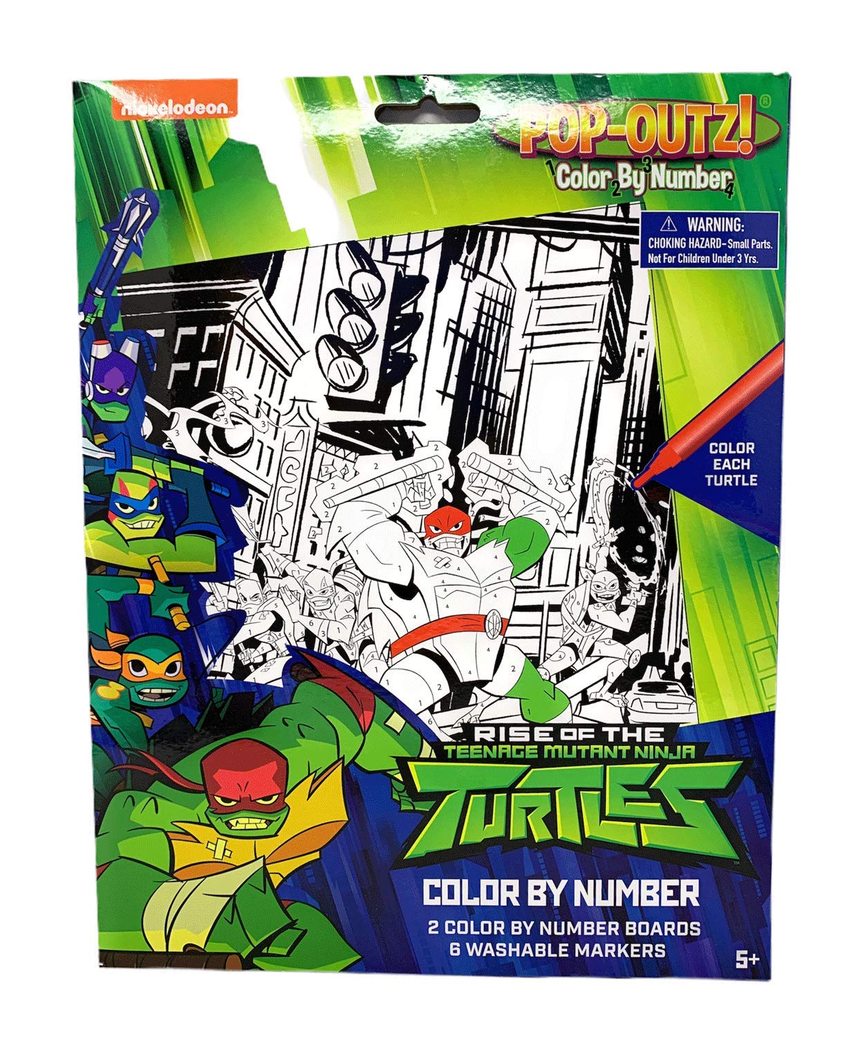 Rise Of The Teenage Mutant Ninja Turtles Color By Number | Desertcart ...