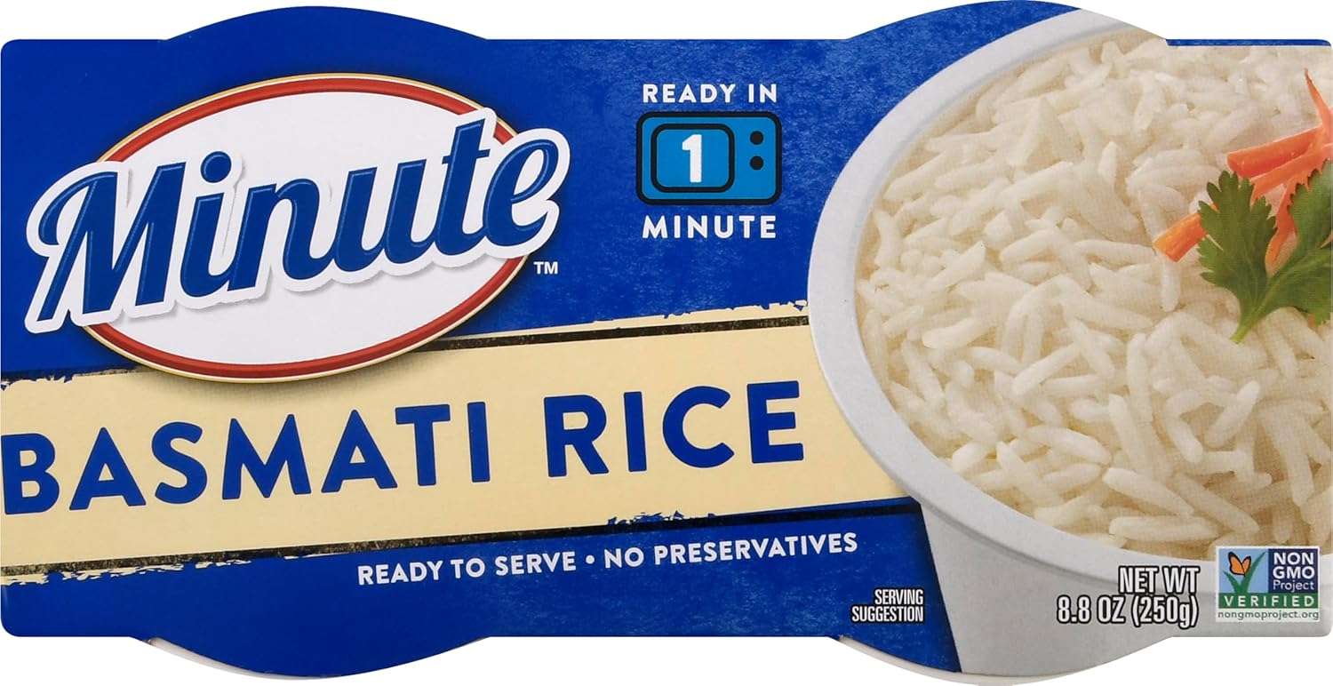 Amazon.com : Minute Ready To Serve BASMATI RICE 2- Microwaveable Cups ...