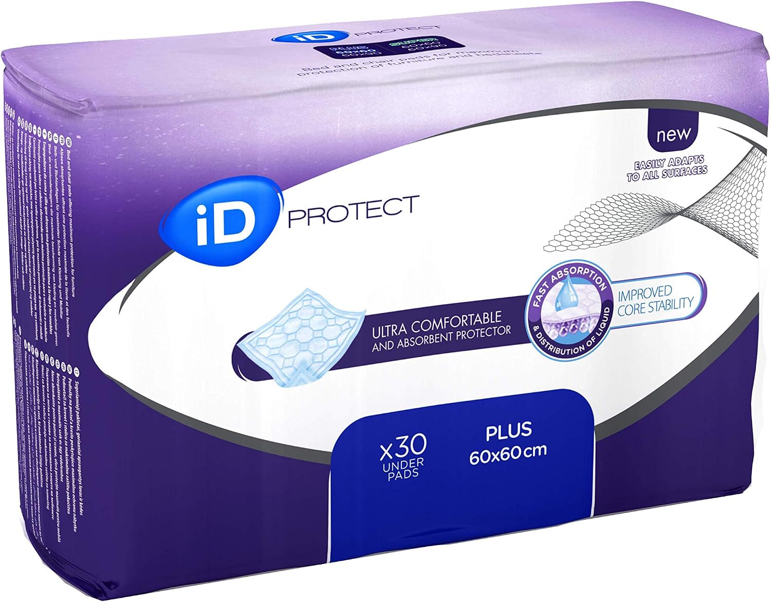 ID Protect Plus Incontinence Bed Pad Protector - 60x90cm (1 Pack ...