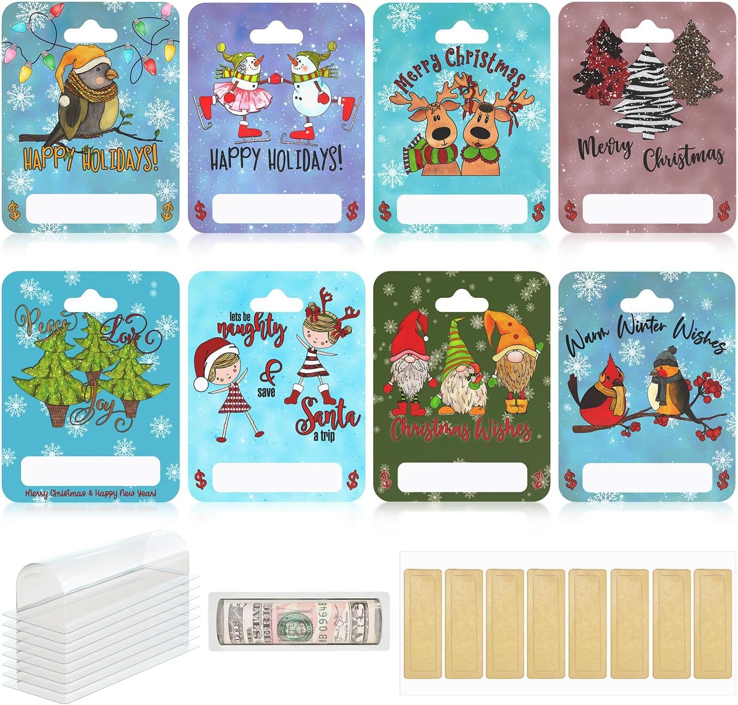 Amazon.com : Big Dot of Happiness Jolly Santa Claus - DIY Assorted ...