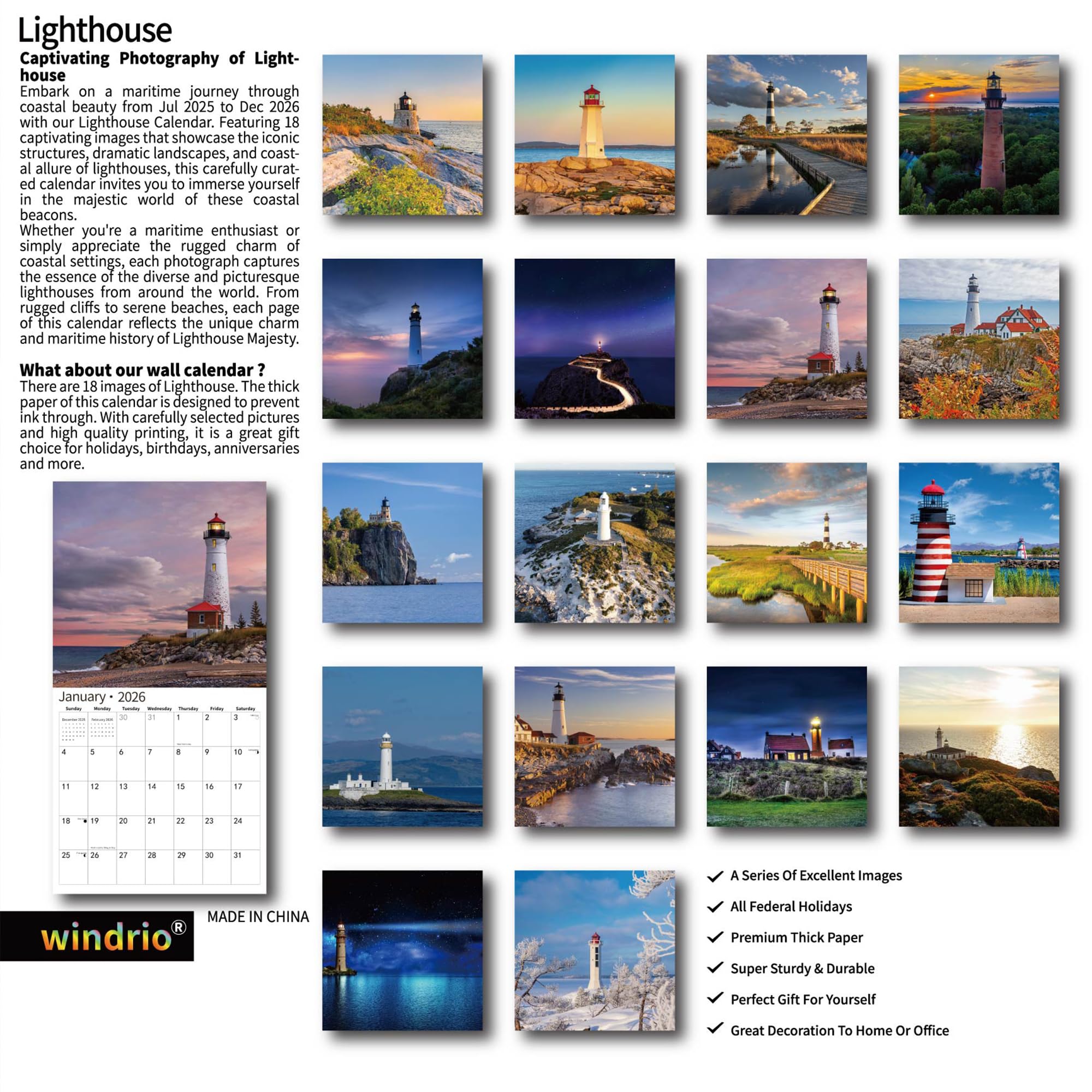 Snapklik.com : 2025 Wall Calendar,Calendar 2026, July 2025 - December ...