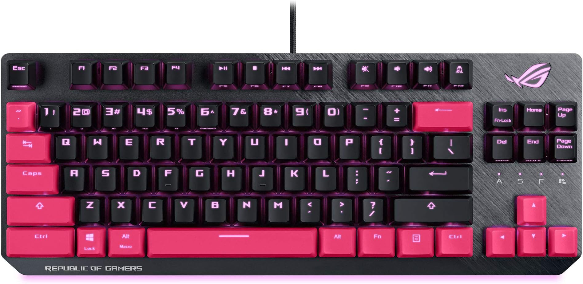Amazon.com: ASUS ROG Strix Scope TKL Electro Punk Mechanical Gaming ...