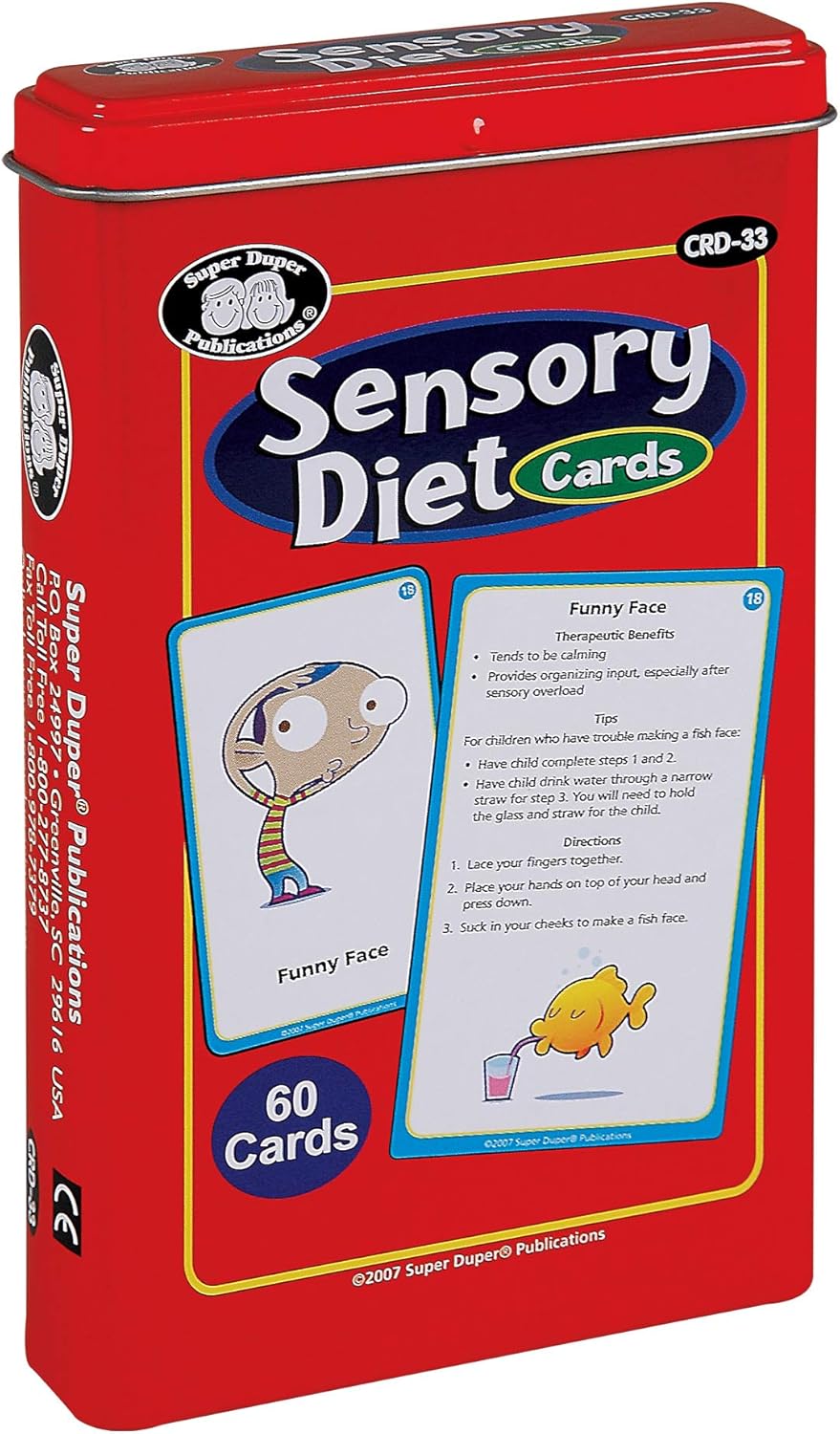 Amazon.com: Sensory Diet Behavior and Body Awareness Flash Card Deck ...