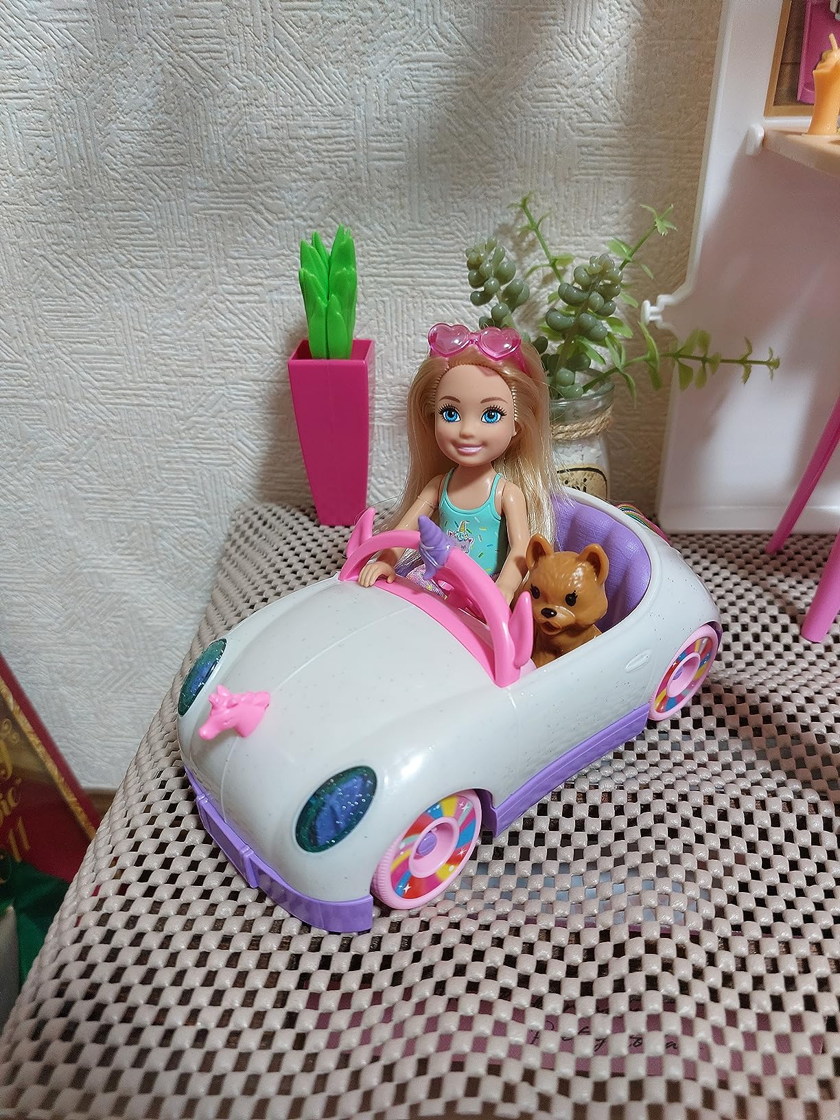Amazon.co.jp: バービー(Barbie) チェルシー ゆめのユニコーンのくるま【着せ替え人形】【ドール、乗り物、アクセサリープレイ ...