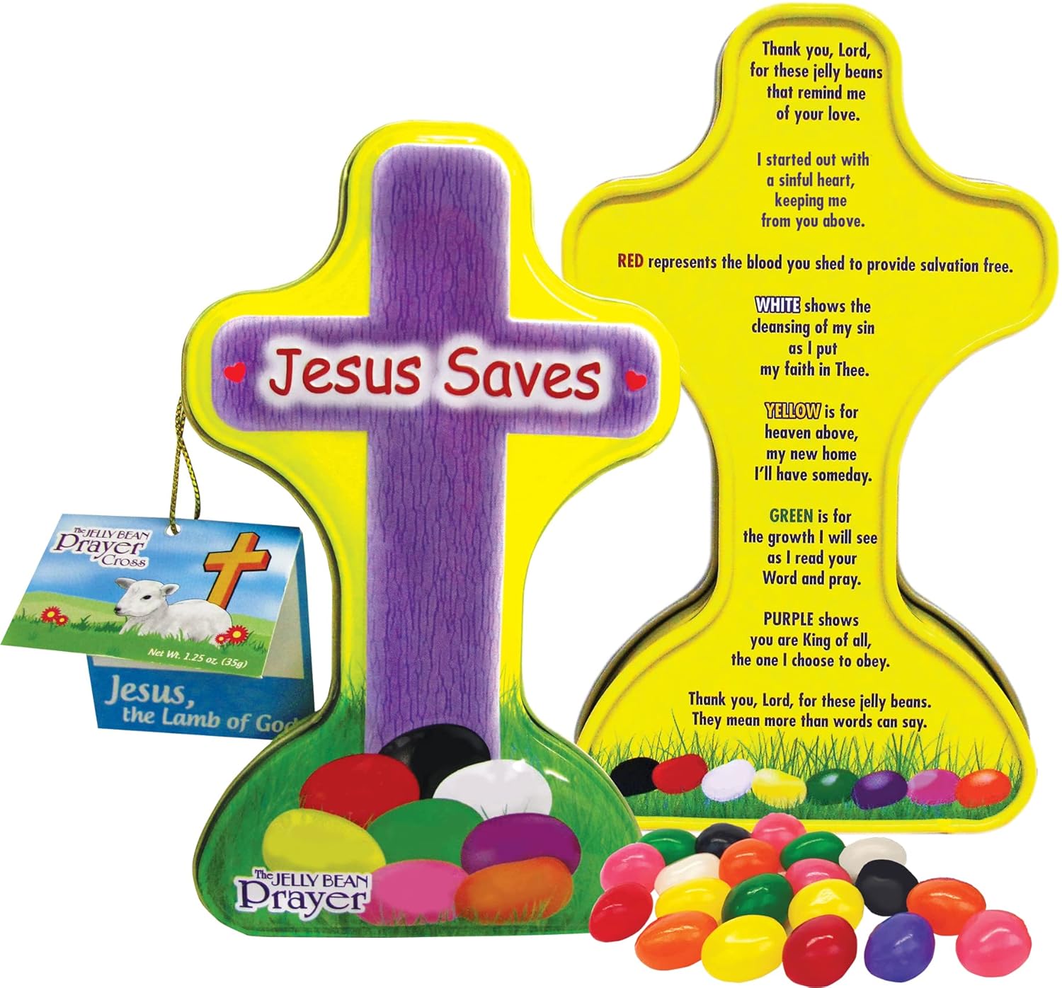 Amazon.com : Scripture Candy, Jesus Saves! The Jelly Bean Prayer Cross ...