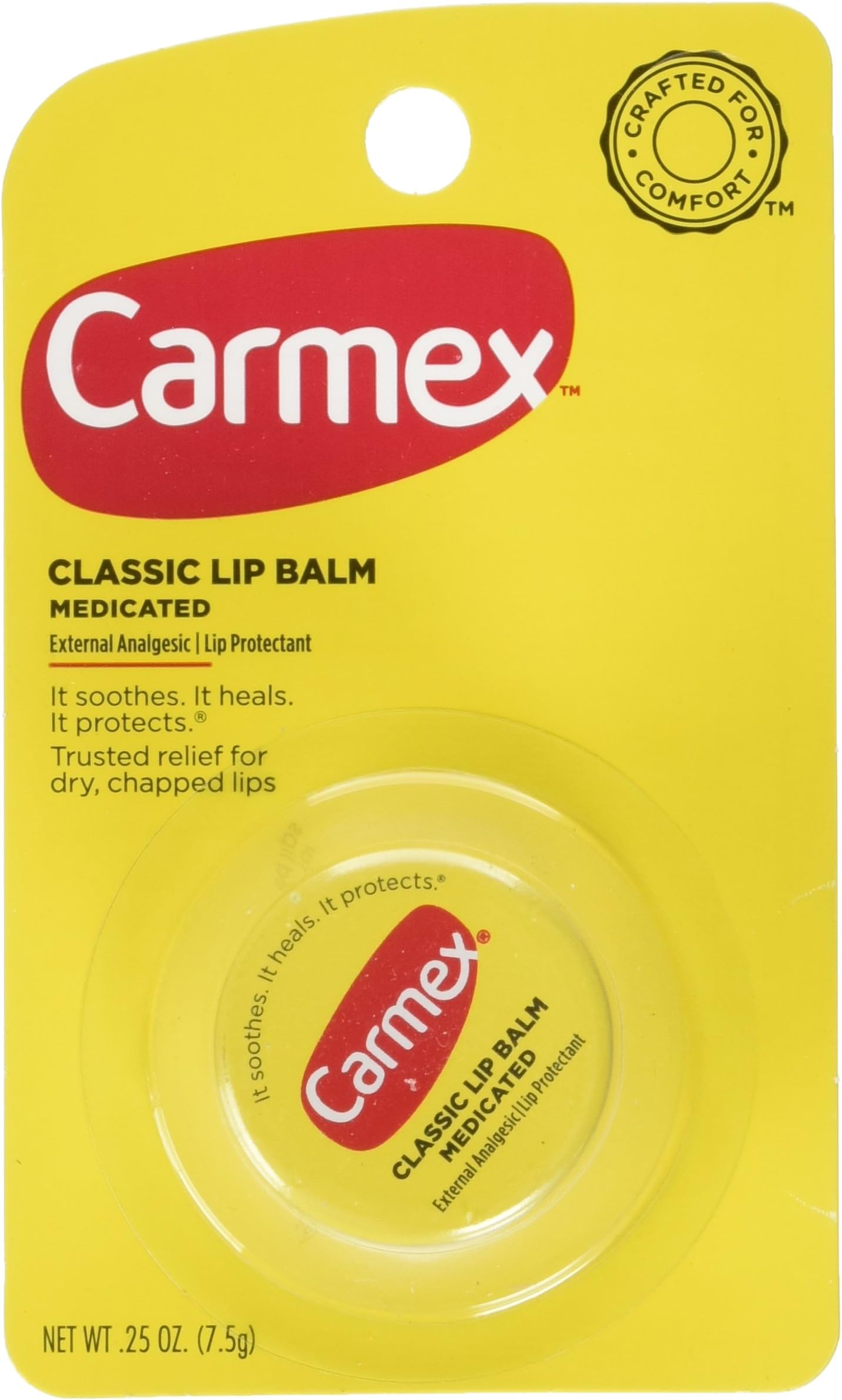 Amazon.com: Carmex Classic Lip Balm Medicated, 0.25 oz