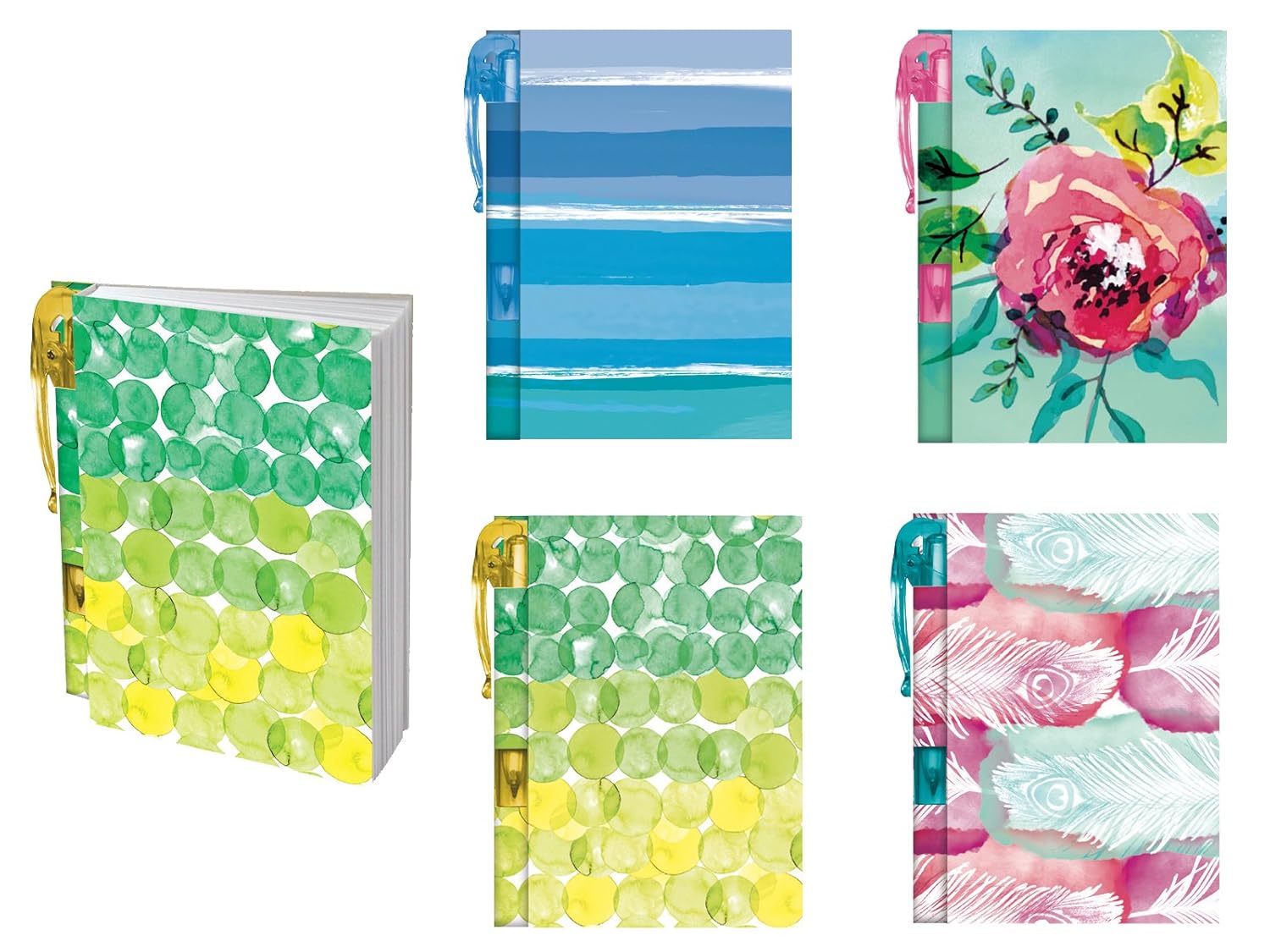 Mini Memo & Pen Set (4 Memopads w/ Pens) - 4.25 x 3 Paper Size Each ...