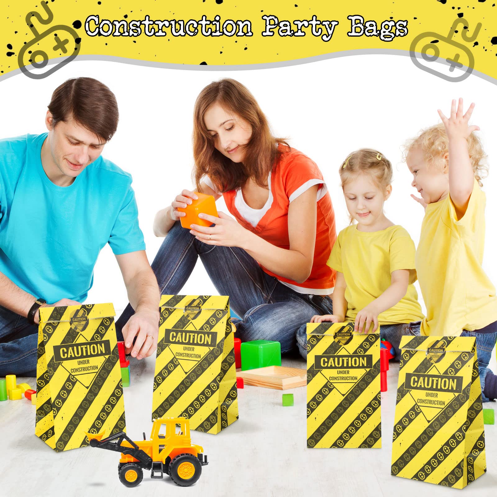 Construction Theme Birthday Party Bags SNIPS BY KELLY: CONSTRUCTION