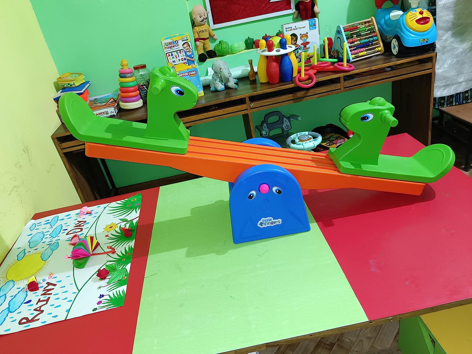 Buy Little Fingers Kid Dolphin Rocker Ride On Toys (Multicolour) Online ...