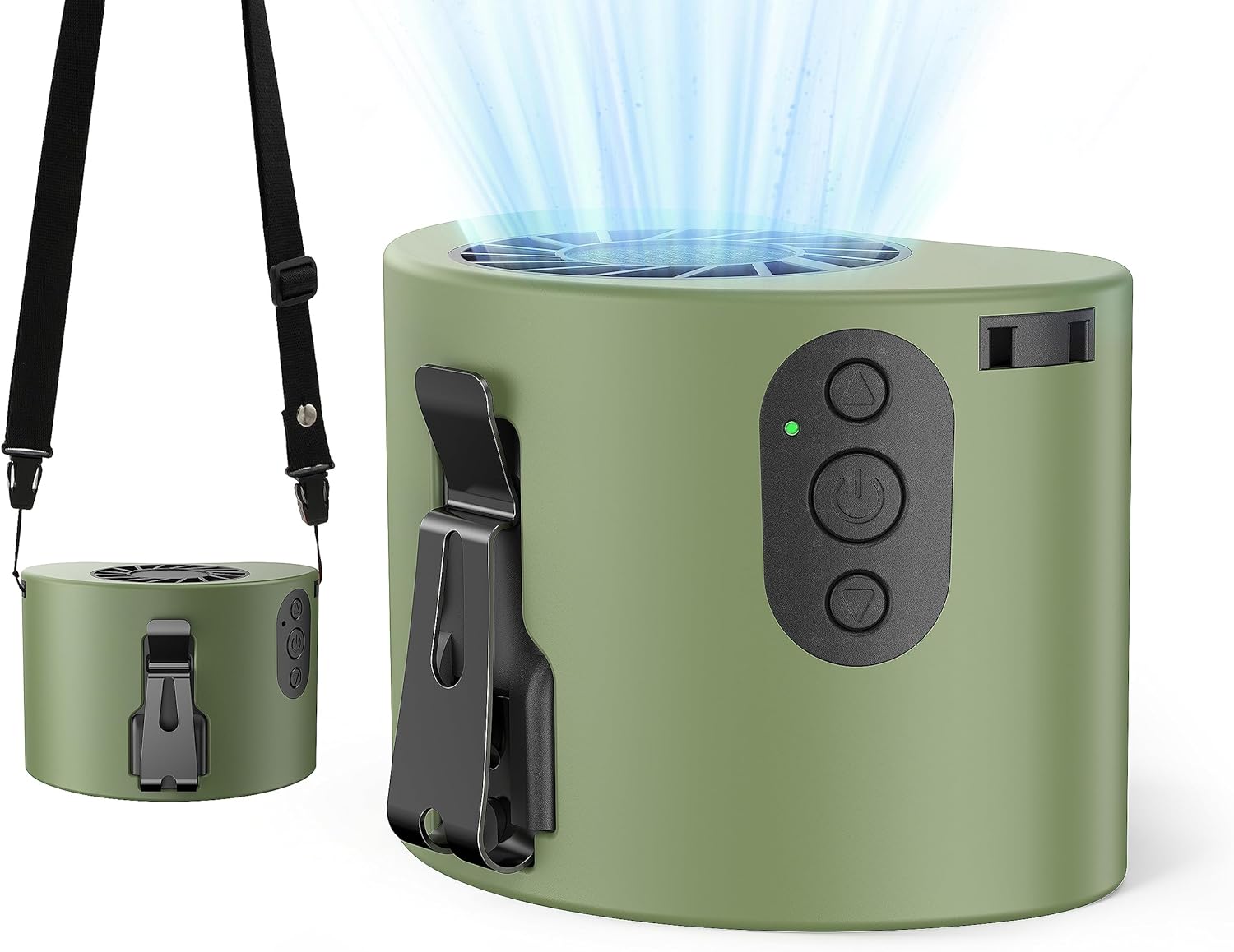 Amazon.com: AddAcc 2024 Upgrade 10000mAh Waist Fan, 12000RPM Strong ...