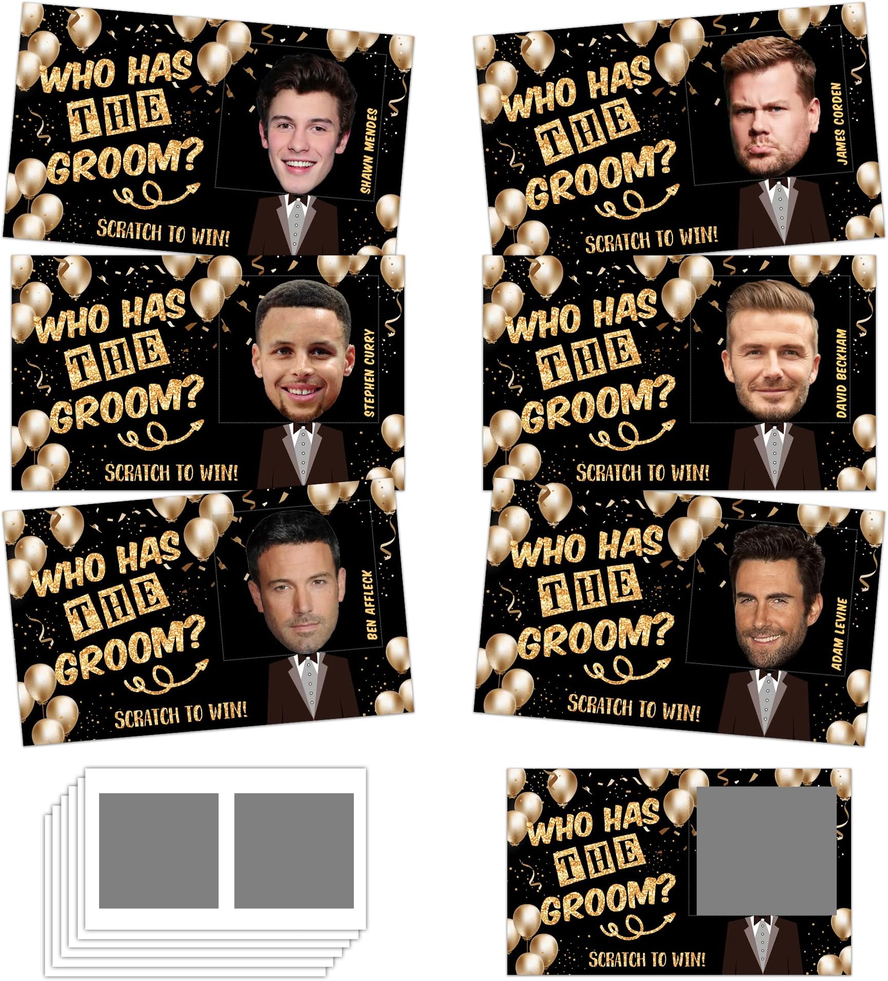 Amazon.com: Bridal Shower Games - Who Has The Bride Scratch Off Cards ...