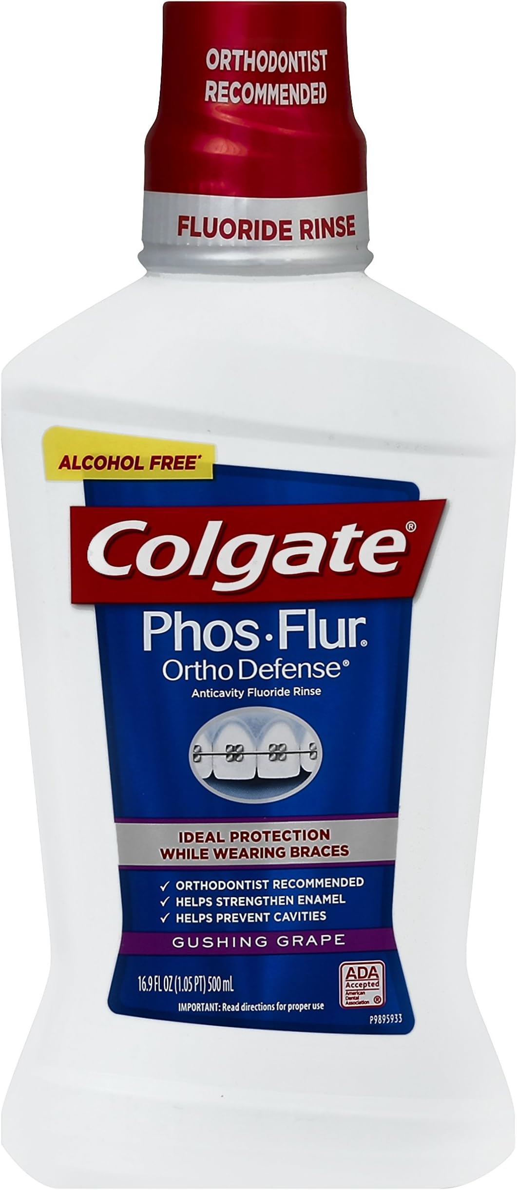 Amazon.com : Colgate Phos-Flur Anti-Cavity Fluoride Rinse Mint 16 oz ...