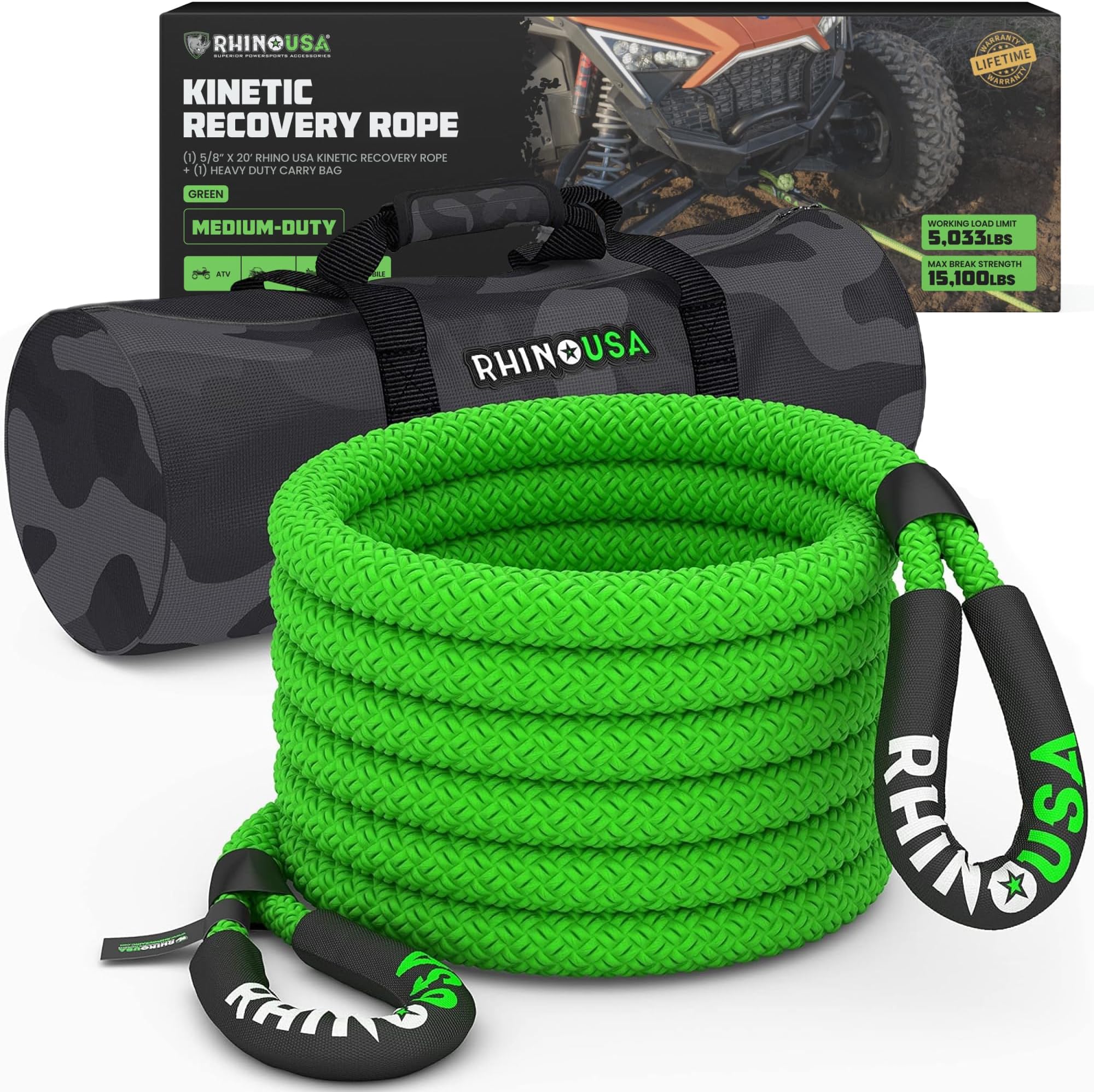 Amazon.com: ARB ARB705 2-3/8" x 30' Recovery Strap - 17500 lbs Capacity ...