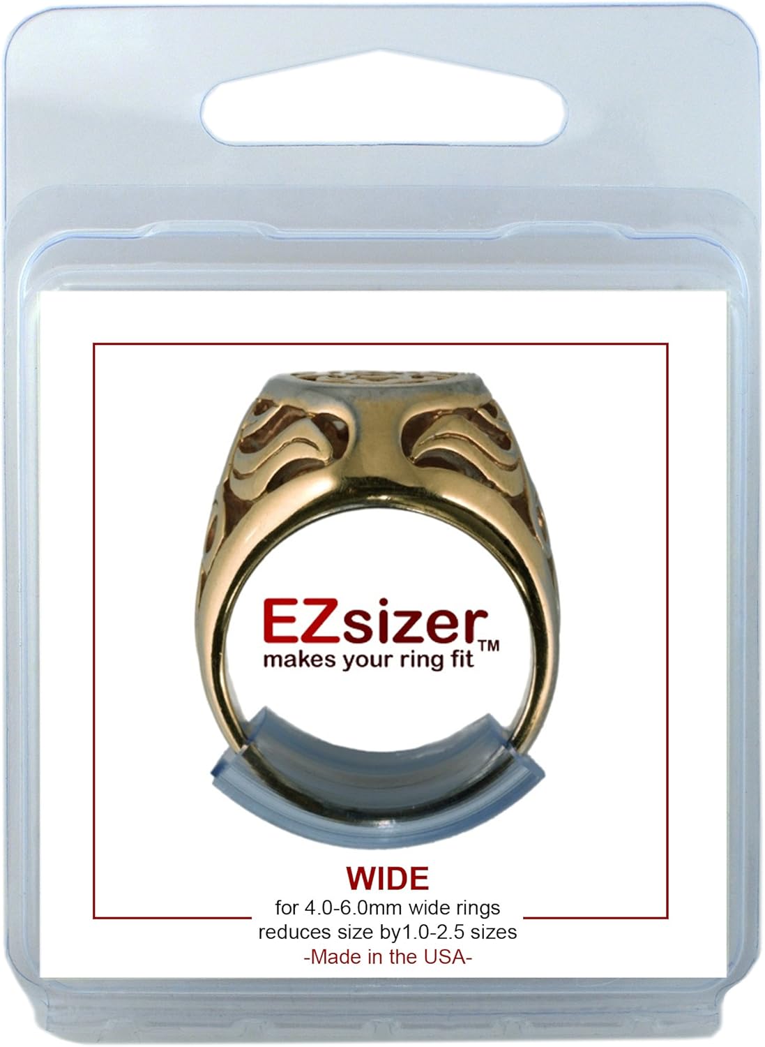 Amazon.com: EZsizer 3 Pack (Wide for Rings 4-6 mm Wide) Ring Size ...