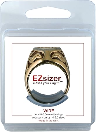 Amazon.com: EZsizer 3 Pack (Wide for Rings 4-6 mm Wide) Ring Size ...