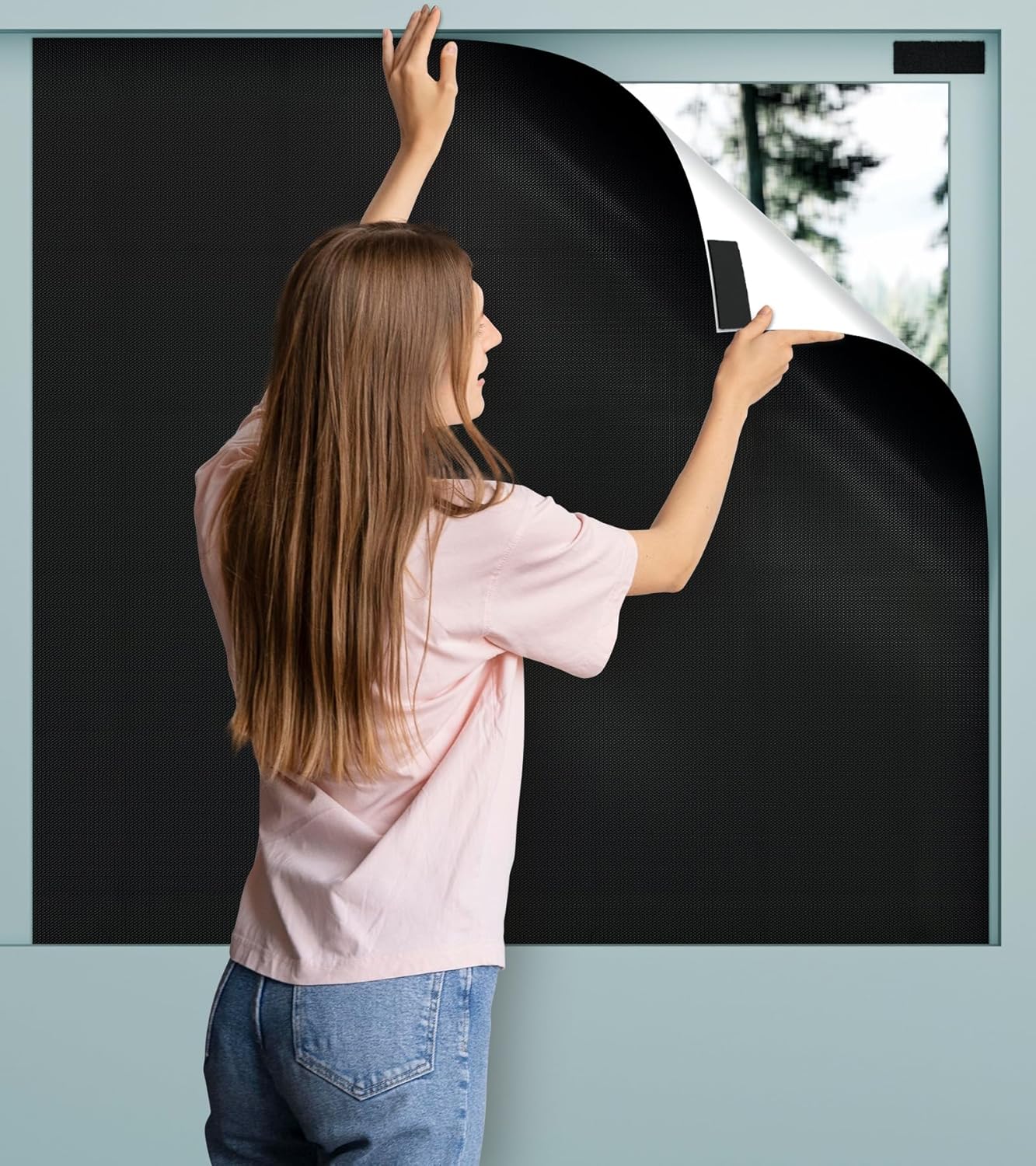 Amazon.com: 100% Blackout Curtains, Portable Blackout Curtains, Window ...