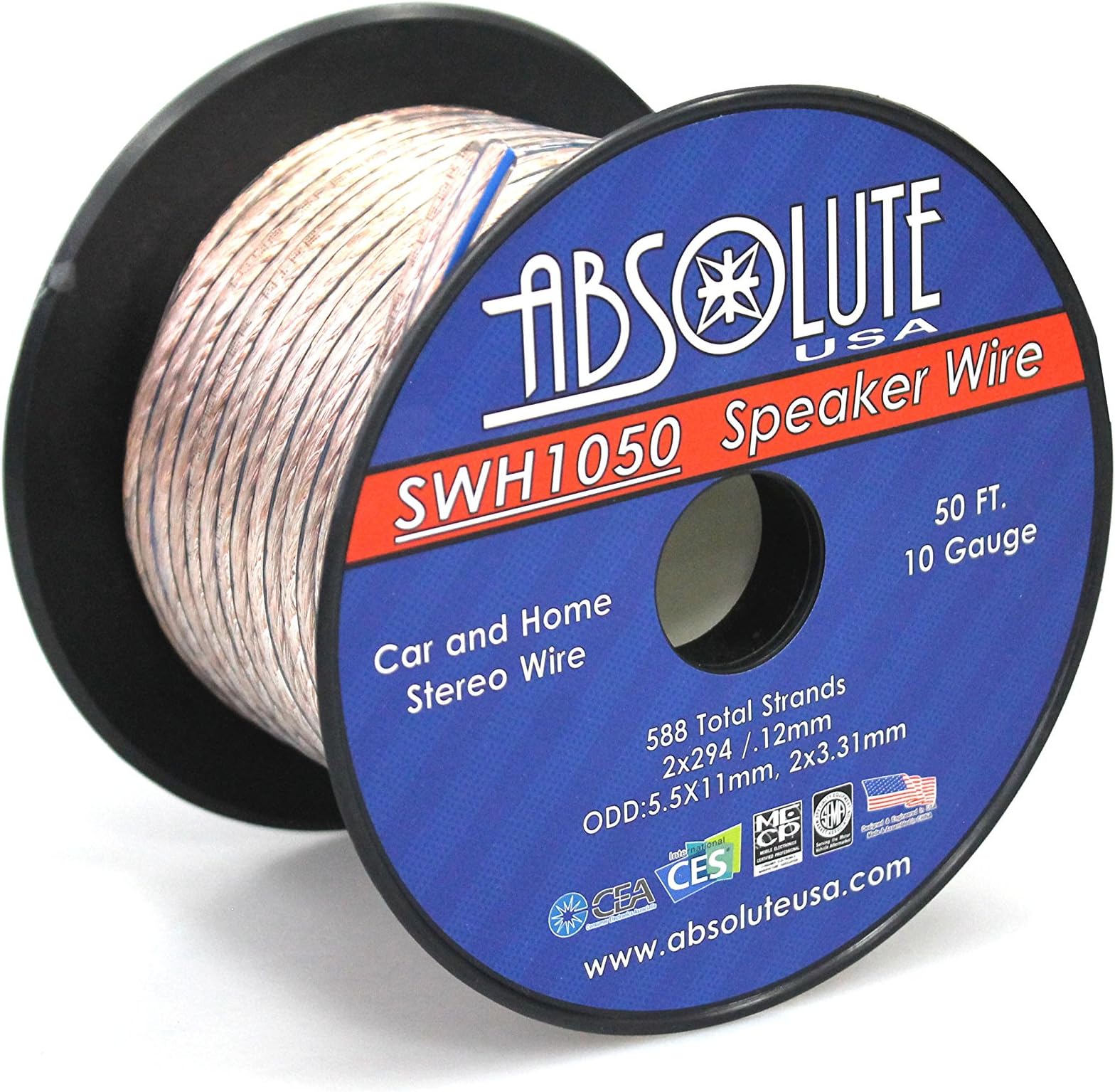 Amazon.com: 100 Foot Spool True 16 Gauge High Definition Twisted ...