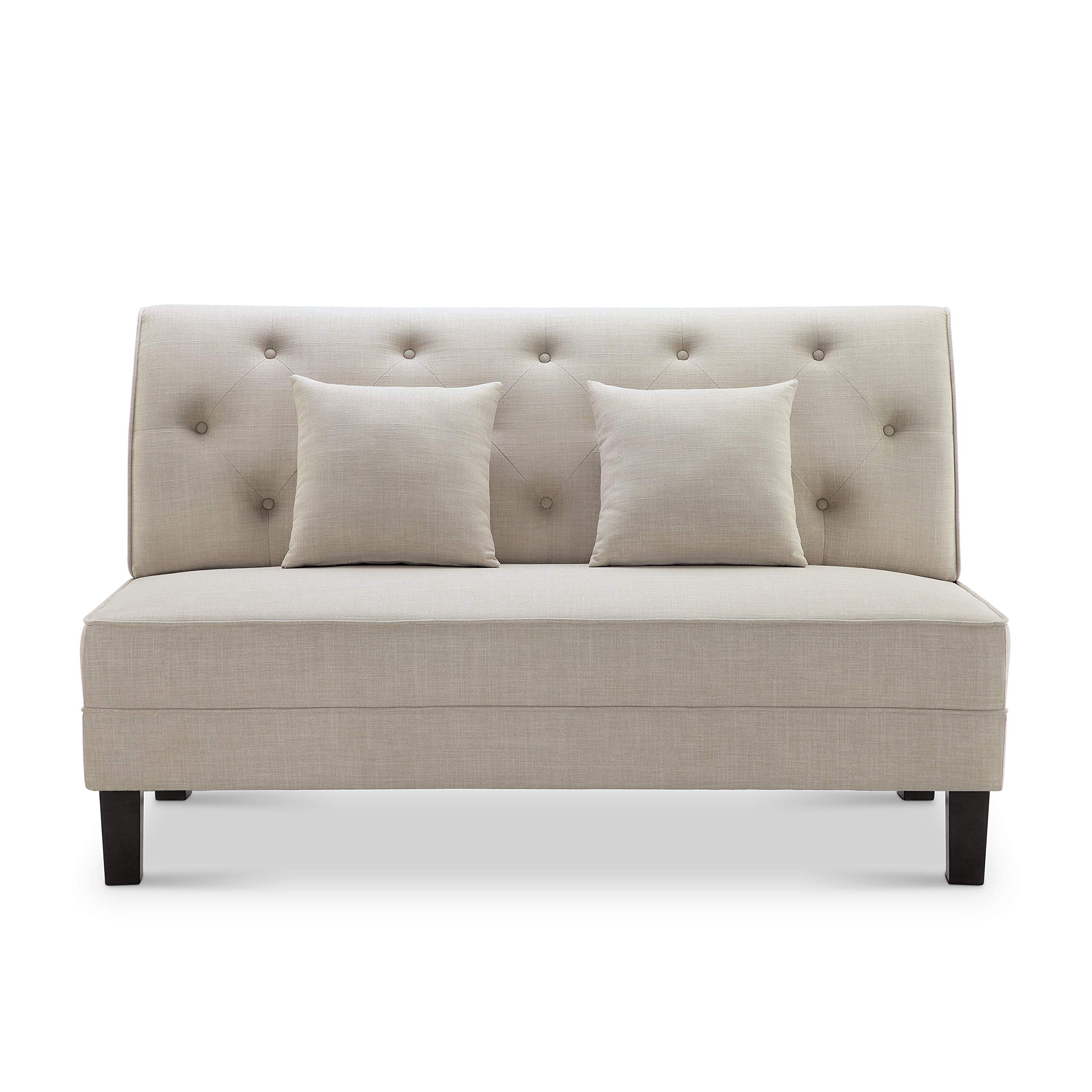 Snapklik.com : Rosevera Cassandra Fabric Tufted Buttons Loveseat Couch Sofas