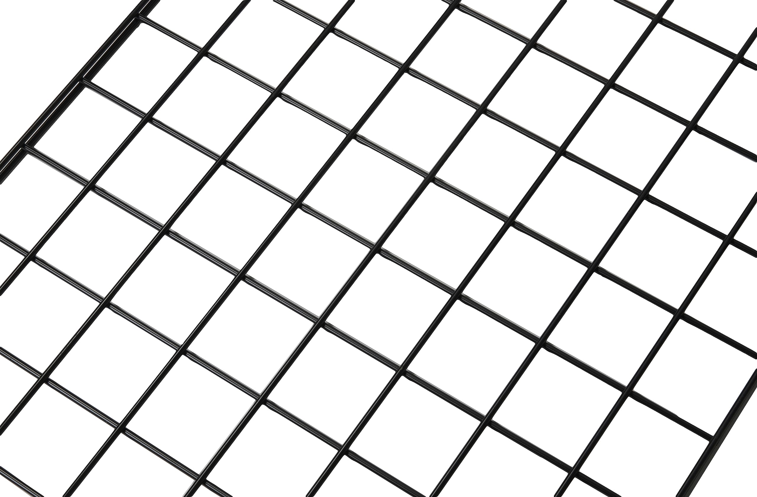 Snapklik.com : SSWBasics 2 Ft. X 6 Ft. Black Metal Grid Panel - 3 On Center