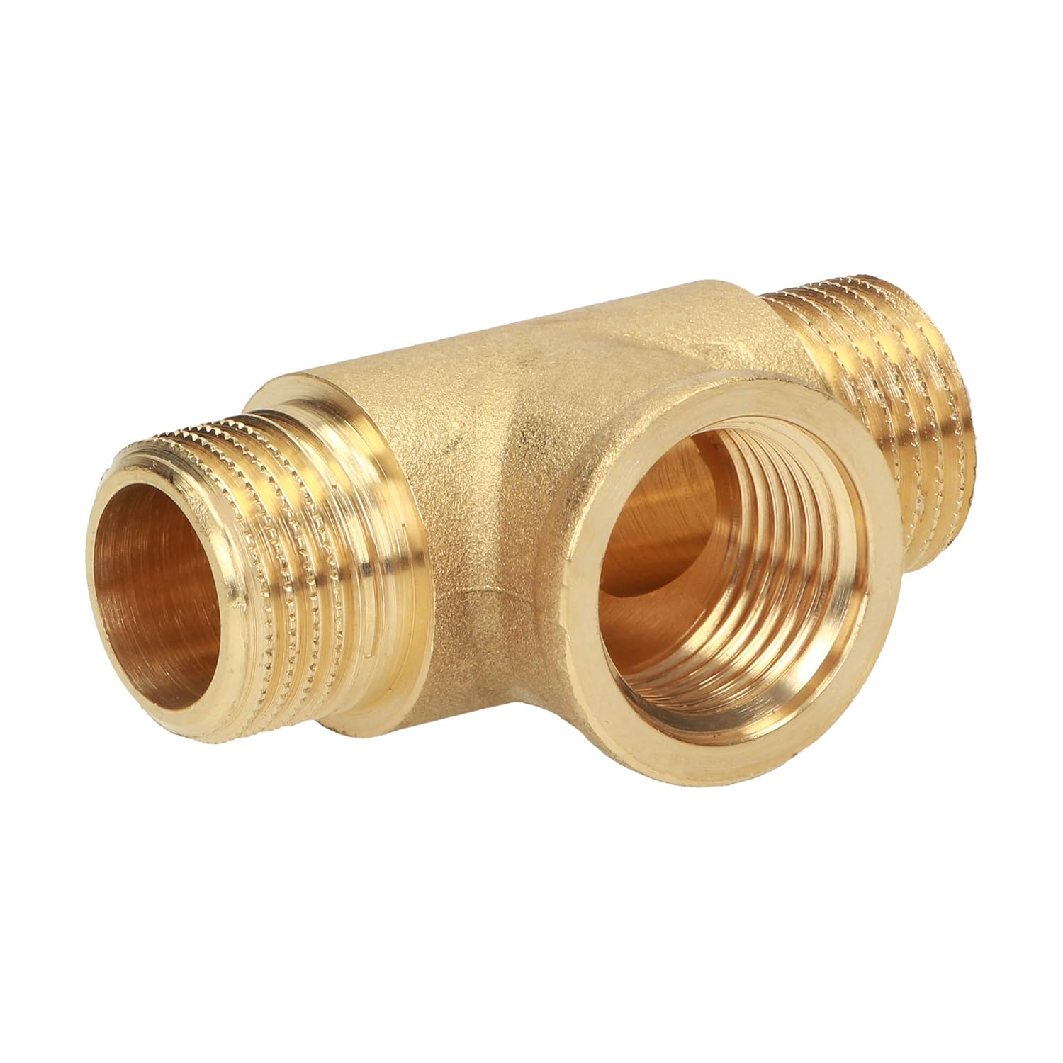 1/2” Brass T-piece MFM, 2* male thread 1* female thread, connecting ...