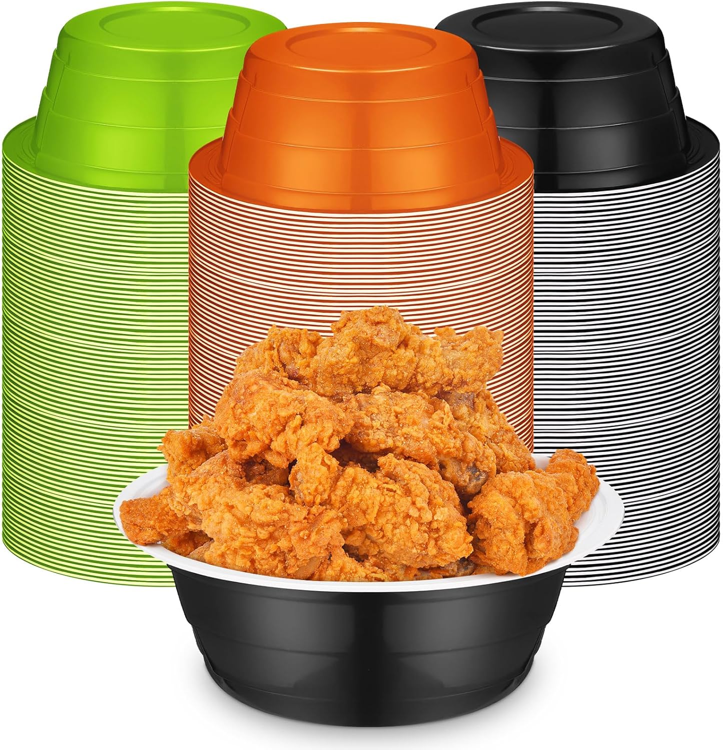 Amazon.com: 60 Pcs Halloween Plastic Bowls 23 oz Disposable Salad ...