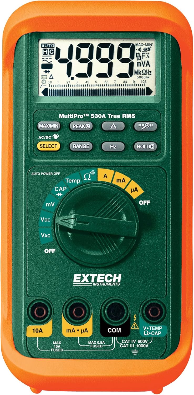 Extech MP53-Amp MultiPro High-Performance TRMS Multi-Meter : Amazon.ca ...