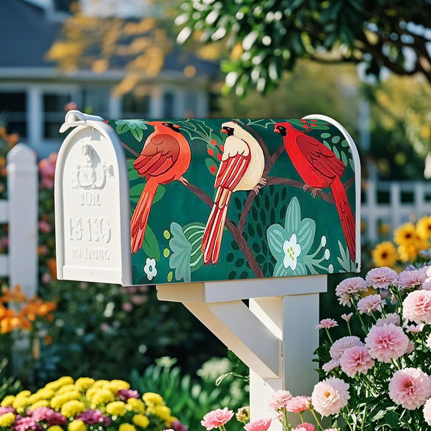 Amazon.com: Xeerrfan Bird Mailbox Covers Magnetic Standard Size, 18 x ...