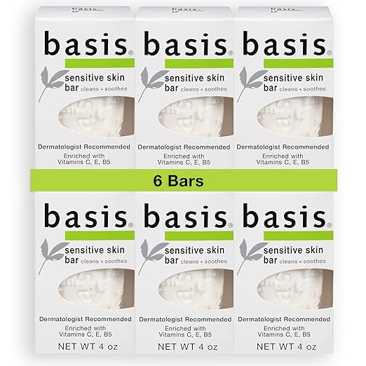 Amazon.com : Basis Sensitive Skin Bar Soap for Body, Hands and Face ...