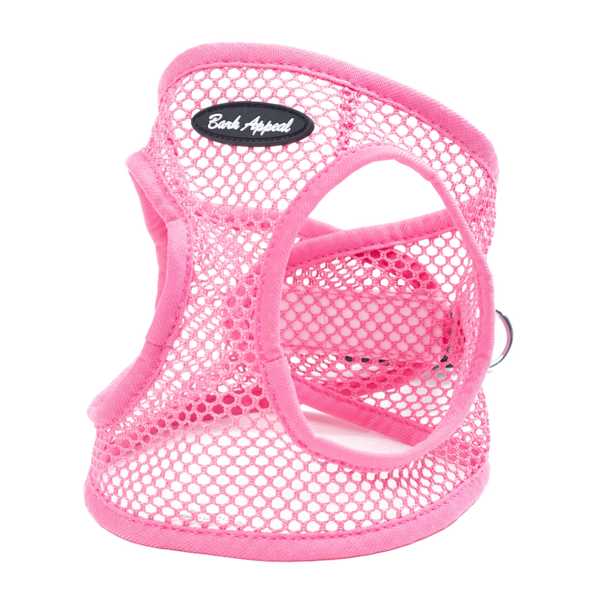 Snapklik.com : Pink Netted Breathable Step-in Dog Harness By Bark ...