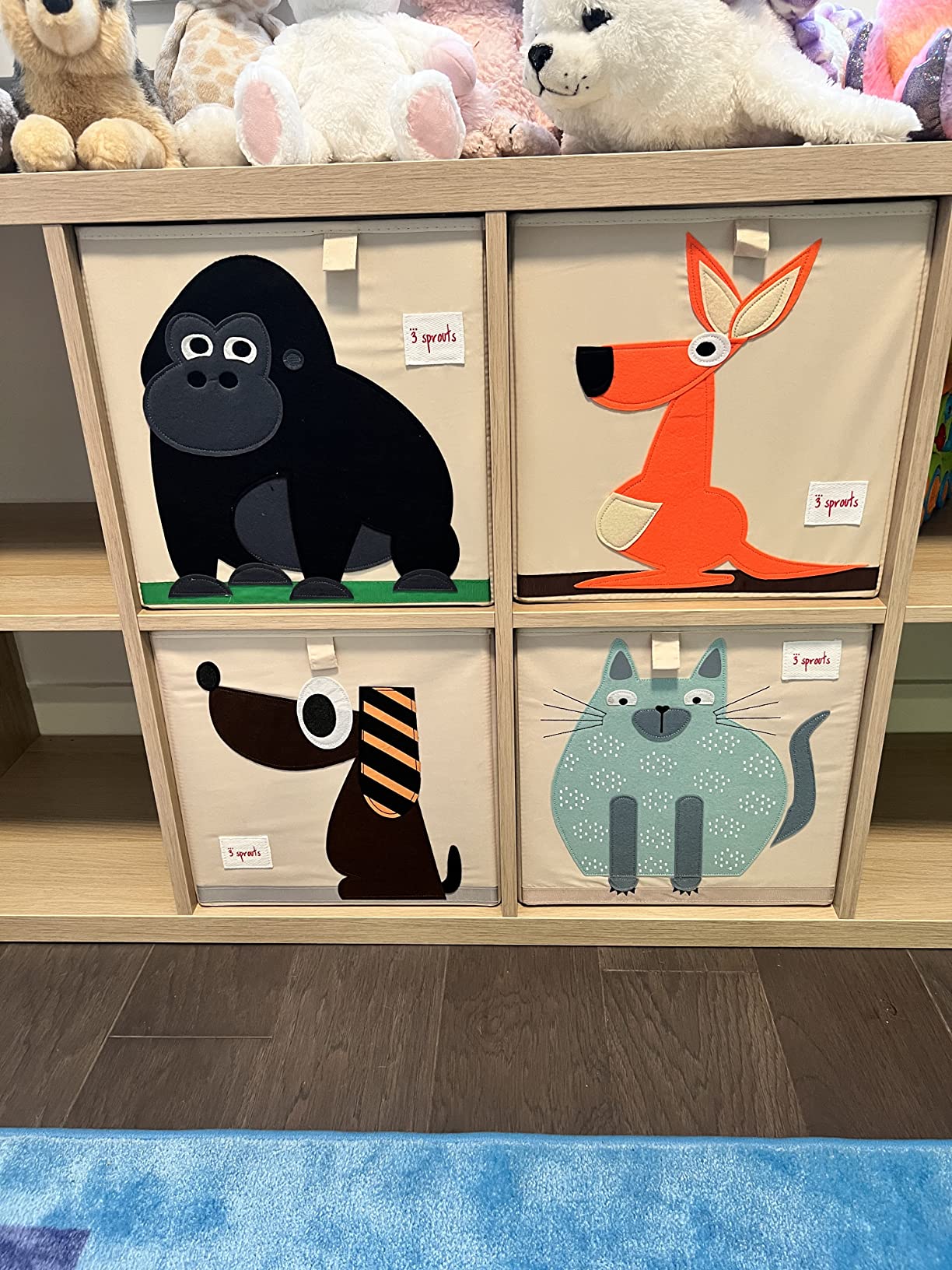 $4/mo - Finance 3 Sprouts Cube Storage Box - Organizer Container for Kids & Toddlers, Llama ...