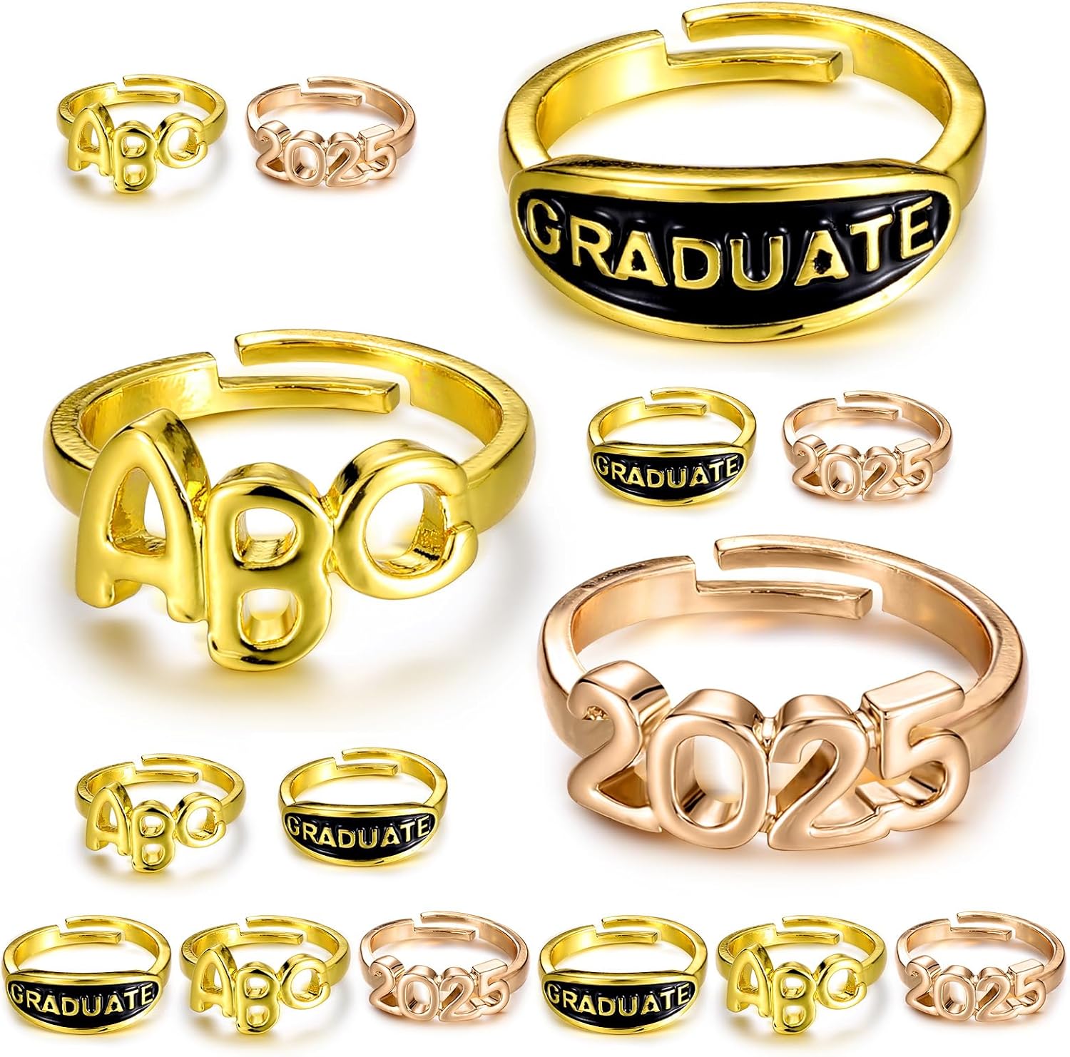 Amazon.com: Trnayi 24 Pcs Kindergarten Preschool Graduation Ring Class ...
