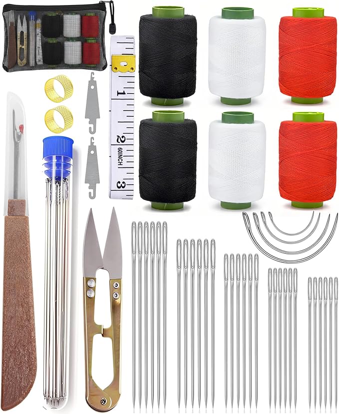 Amazon.com: 44Pcs Sewing Tool Set, Big Eye Steel Sewing Needle Kit ...