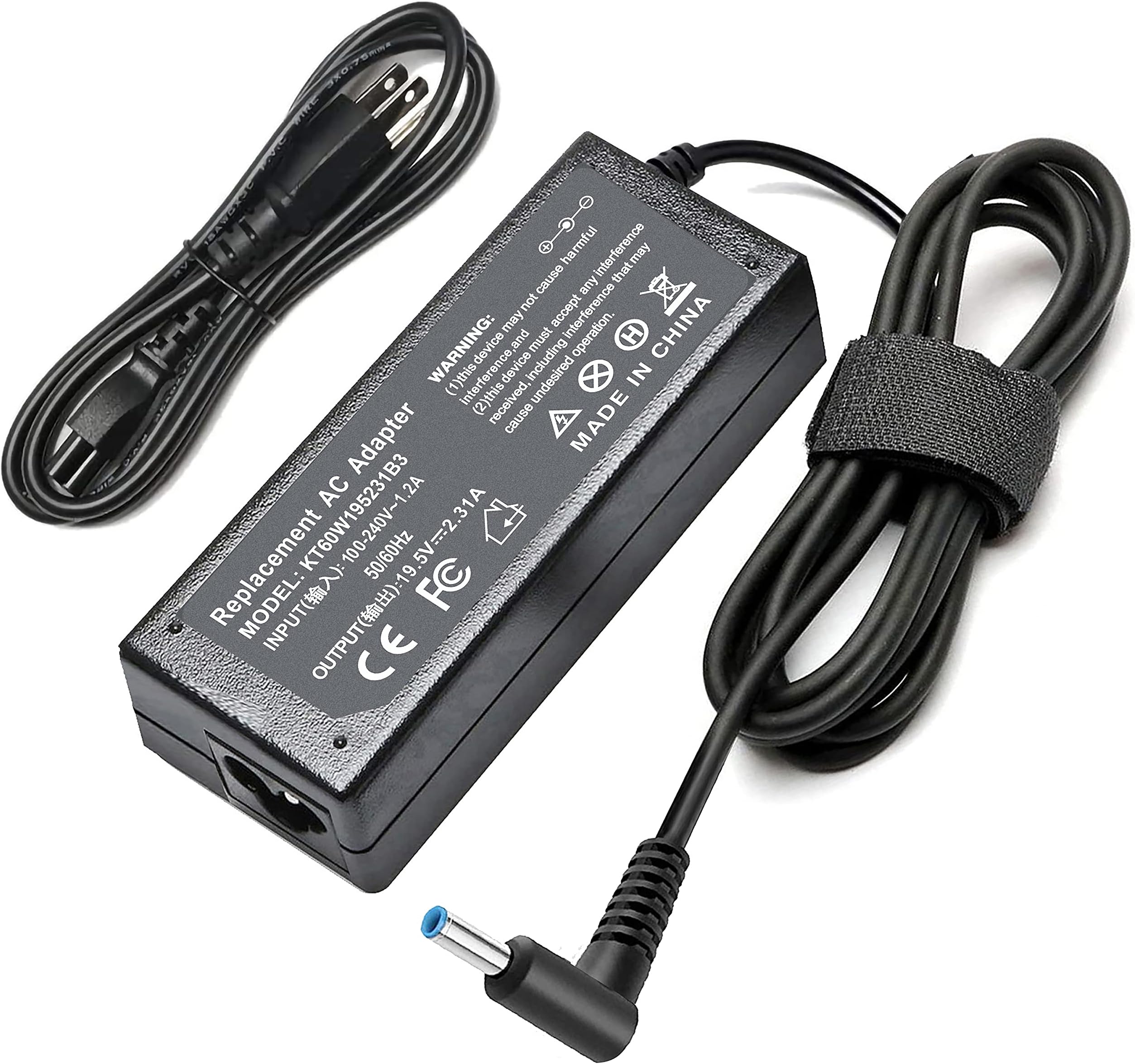 Amazon.com: 45W 19.5V 2.31A for HP Laptop Charger Blue Tip, HP Pavilion ...