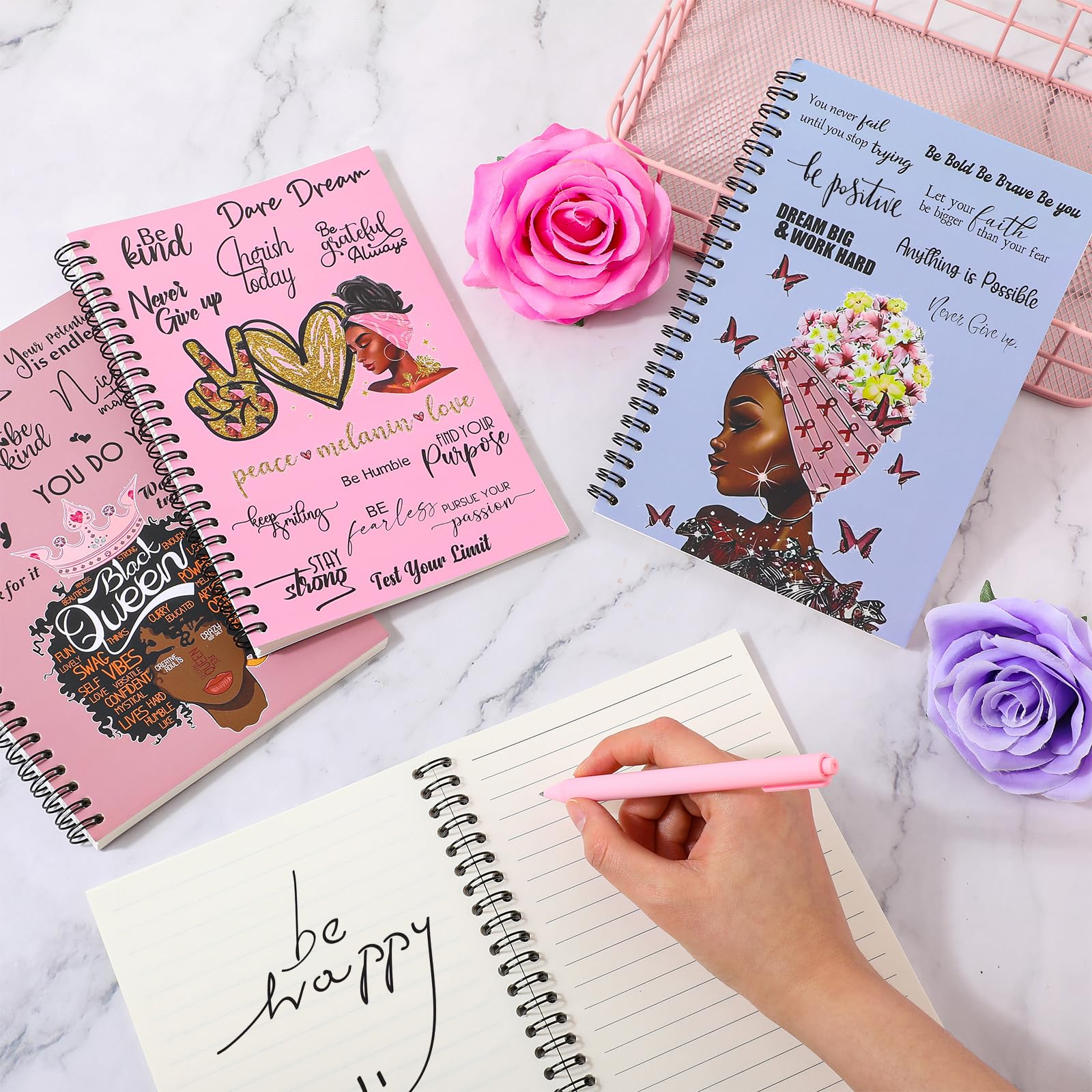 Snapklik.com : Kosiz Black Women Notebooks Inspirational African ...
