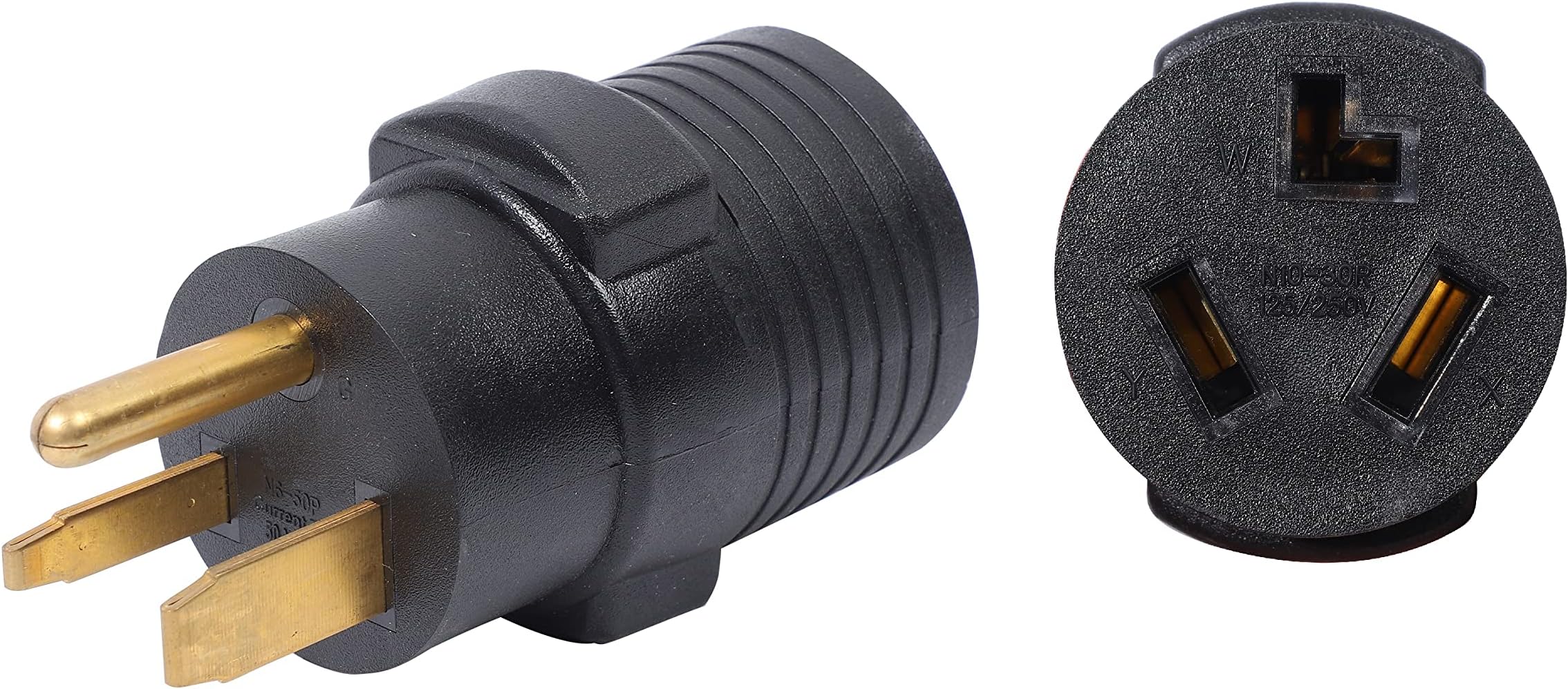 ONETAK NEMA 6-50P to 10-30R Compact 240V 50 Amp 3 Prong Male Plug to 30 ...