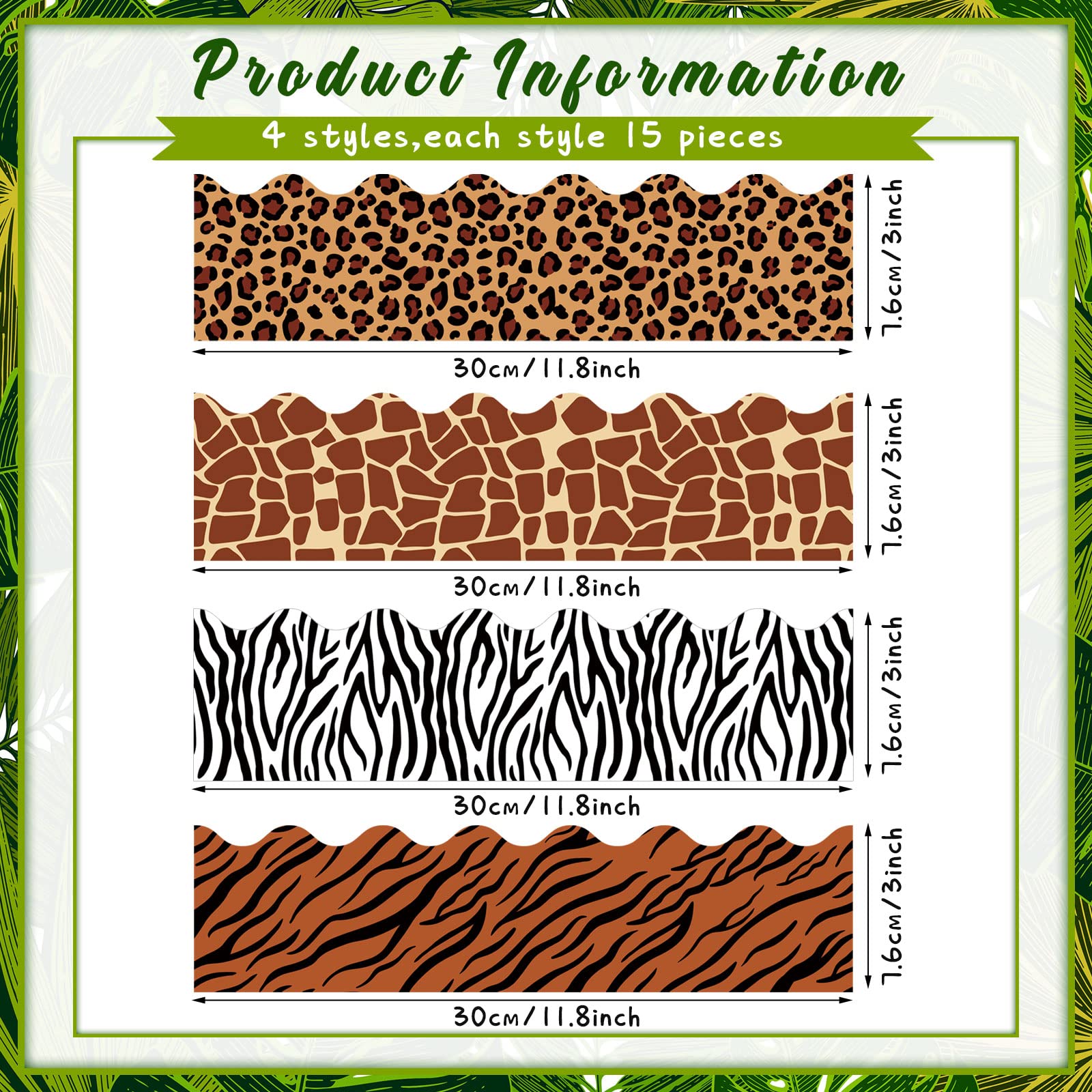 Class Set Whiteboards TaoBary 50 Feet Woodland Animal Bulletin Board ...